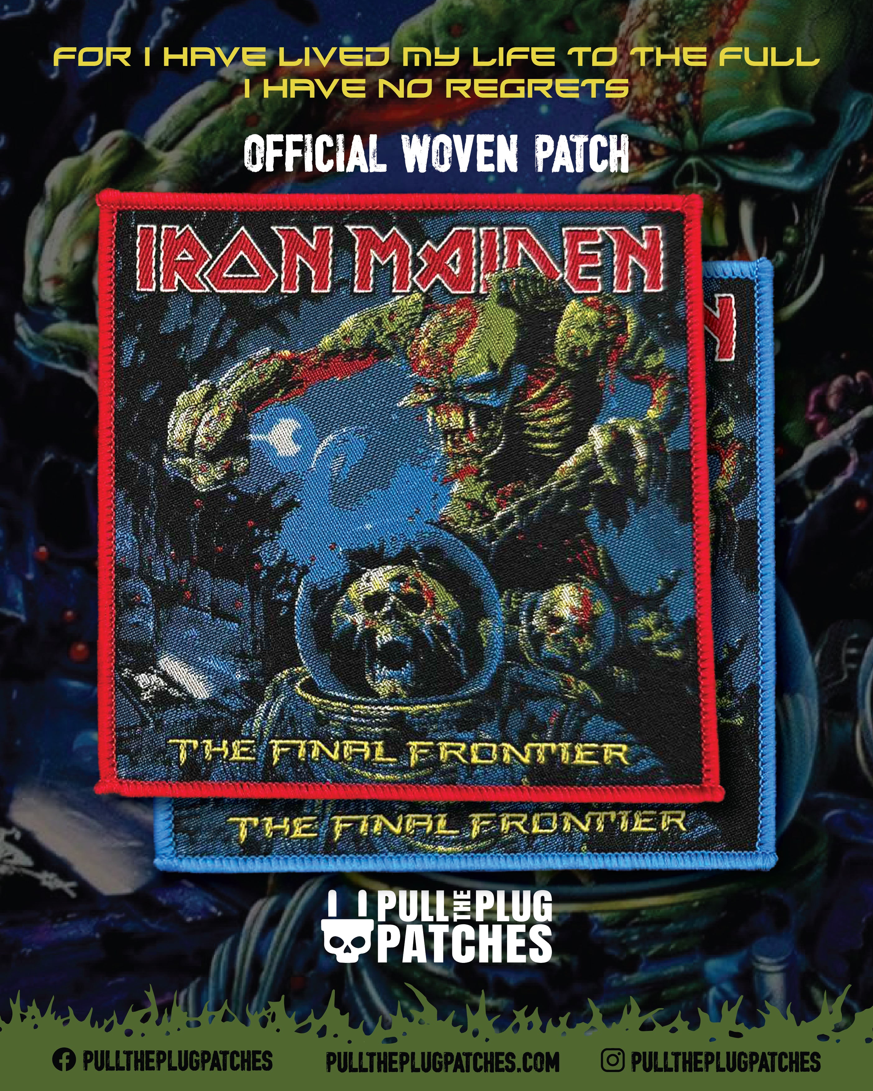 Iron Maiden - The Final Frontier - Square Patch – Pull The Plug Patches