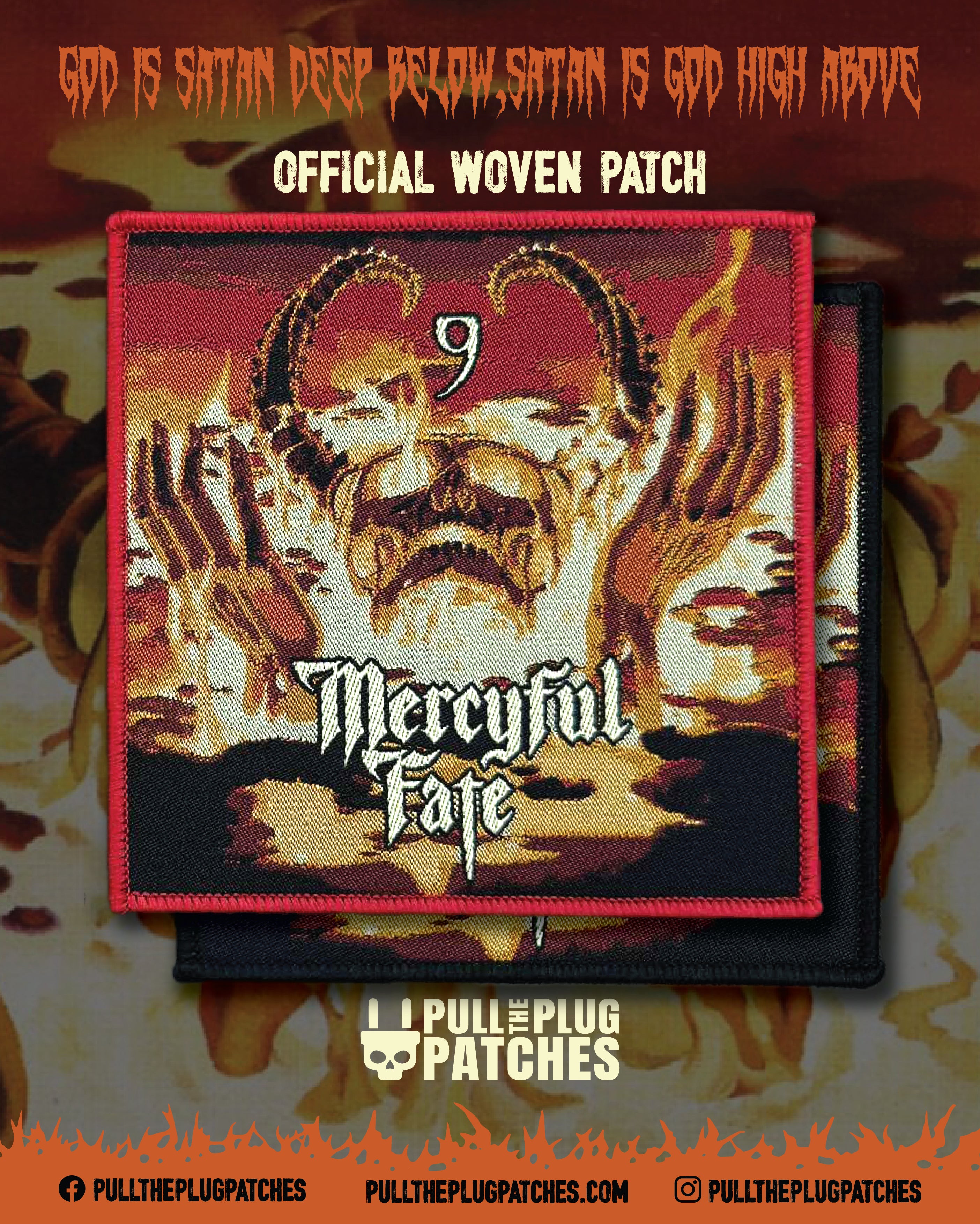 Mercyful Fate - 9 - Square Patch – Pull The Plug Patches