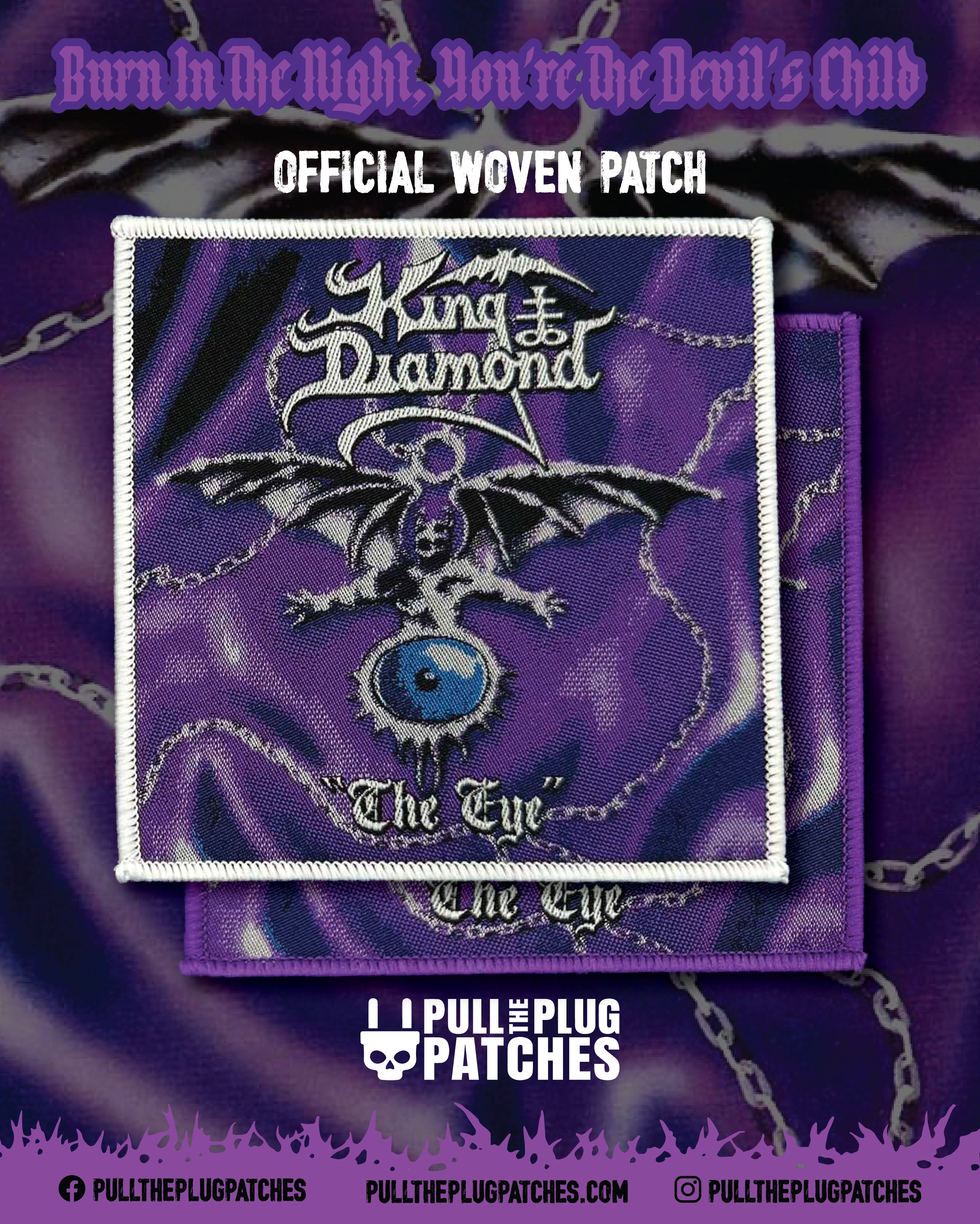 King Diamond - The Eye - Square Patch – Pull The Plug Patches