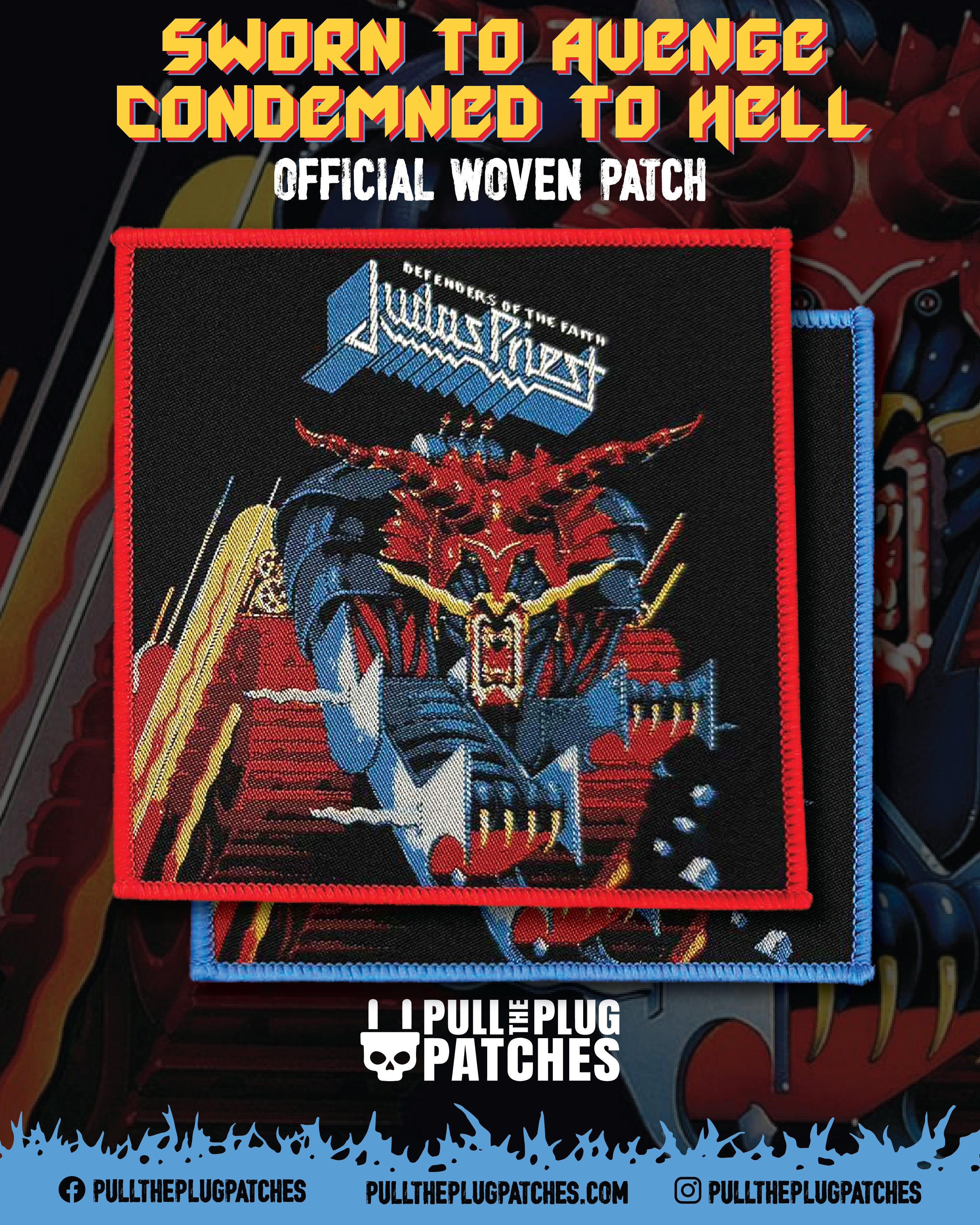 Judas Priest - Defenders of the Faith - Square Patch – Pull The Plug Patches