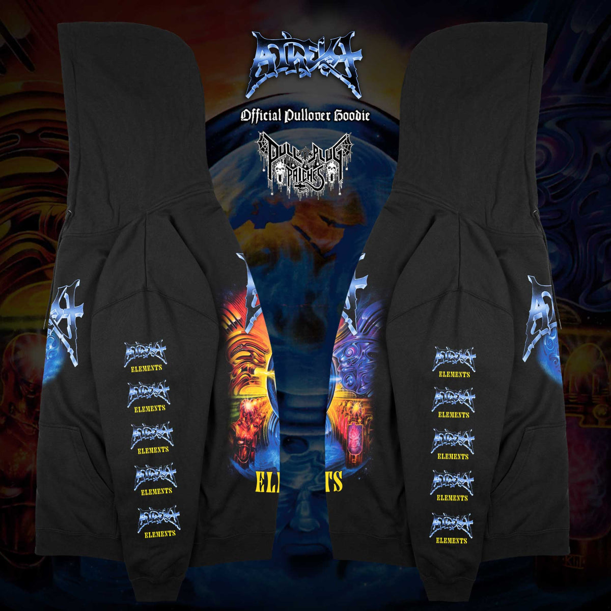 Atheist - Elements - Pullover Hoodie – Pull The Plug Patches