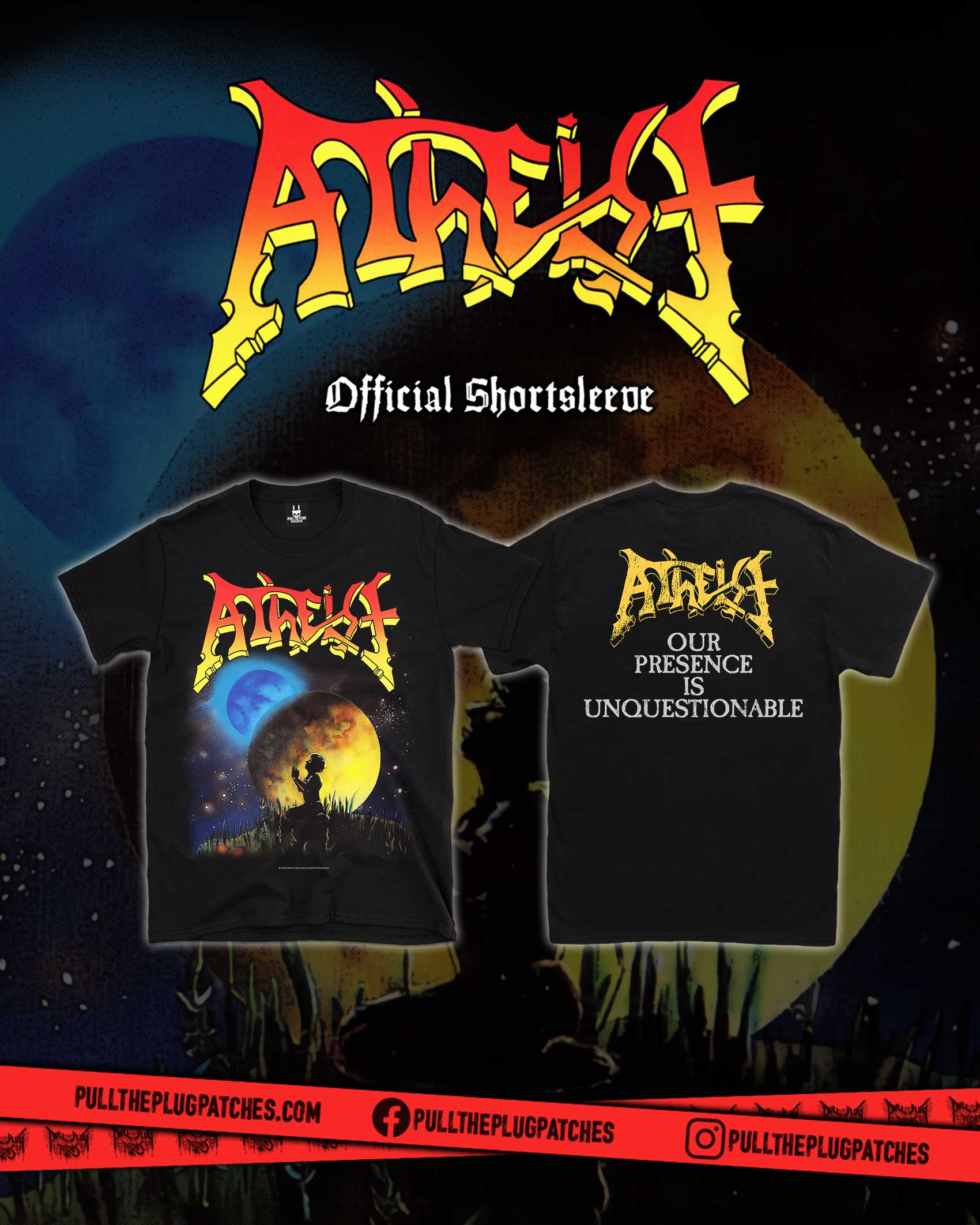 Atheist - Unquestionable Presence - Shortsleeve Shirt – Pull The Plug Patches