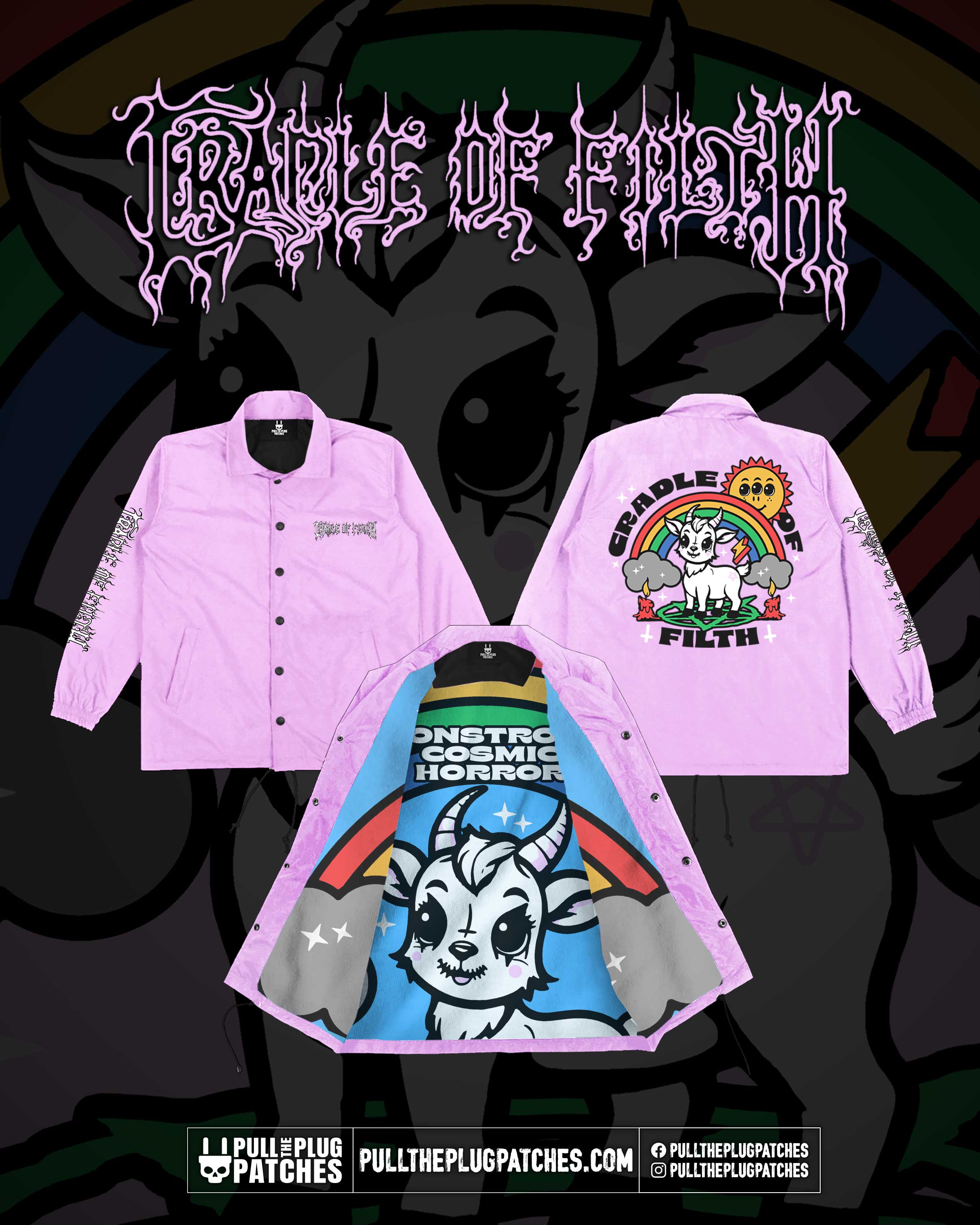Cradle Of Filth - Goat - Windbreaker – Pull The Plug Patches