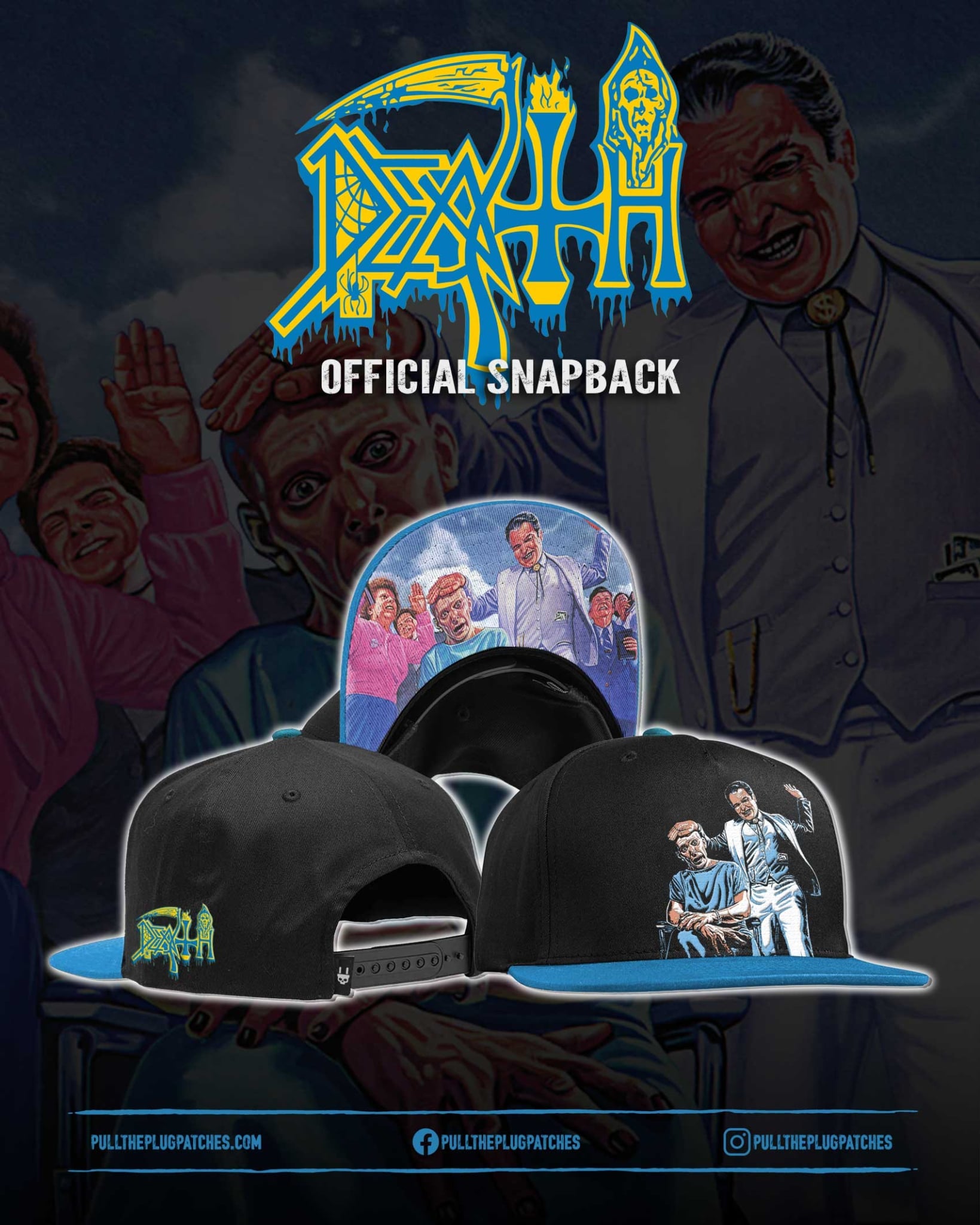 Death - Spiritual Healing - Snapback Hat – Pull The Plug Patches