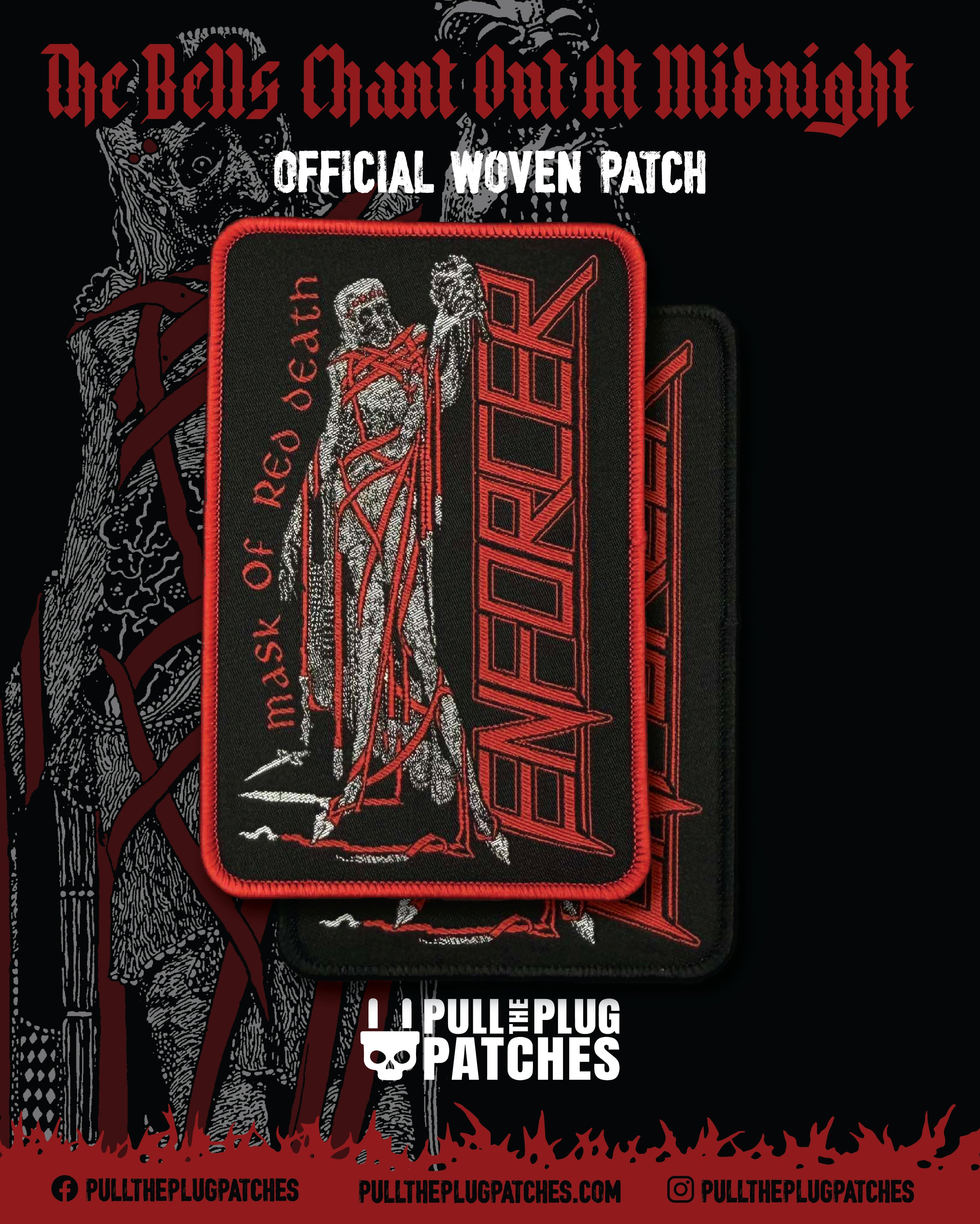 Enforcer - Mask Of Red Death - Patch – Pull The Plug Patches