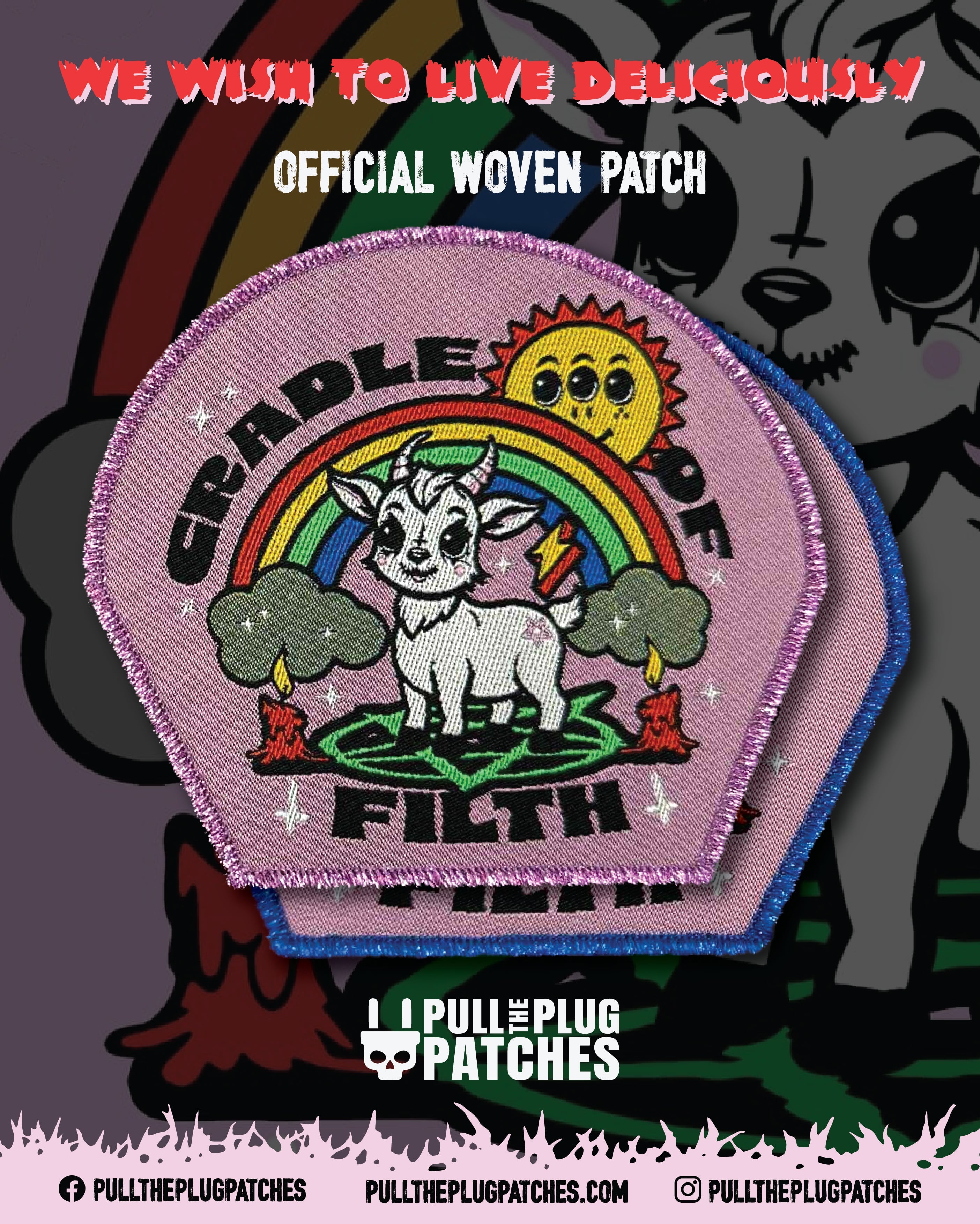 Cradle Of Filth - Goat - Patch – Pull The Plug Patches