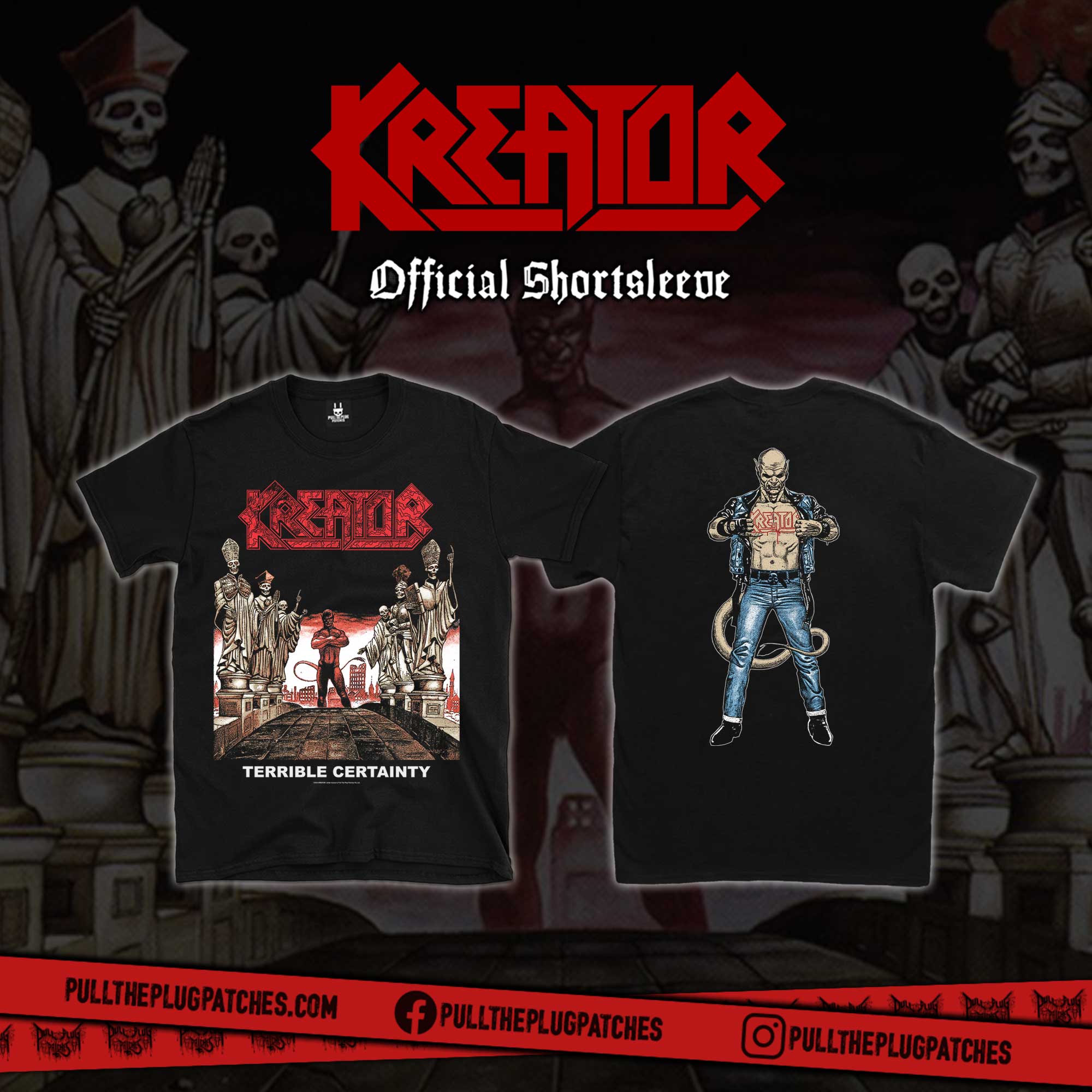 Kreator - Terrible Certainty - Shortsleeve Shirt – Pull The Plug Patches