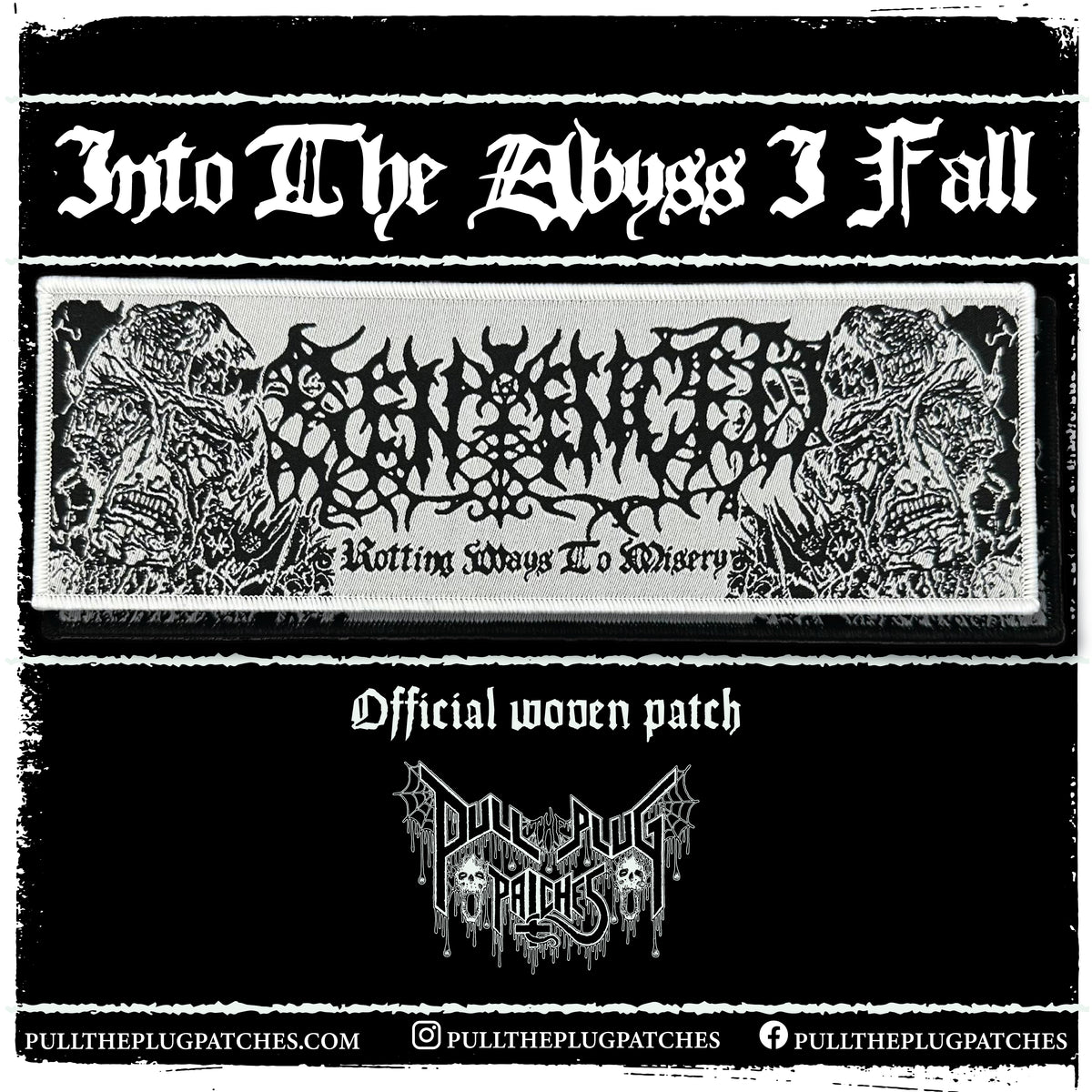 Sentenced - Rotting Ways To Misery - Strip Patch – Pull The Plug Patches