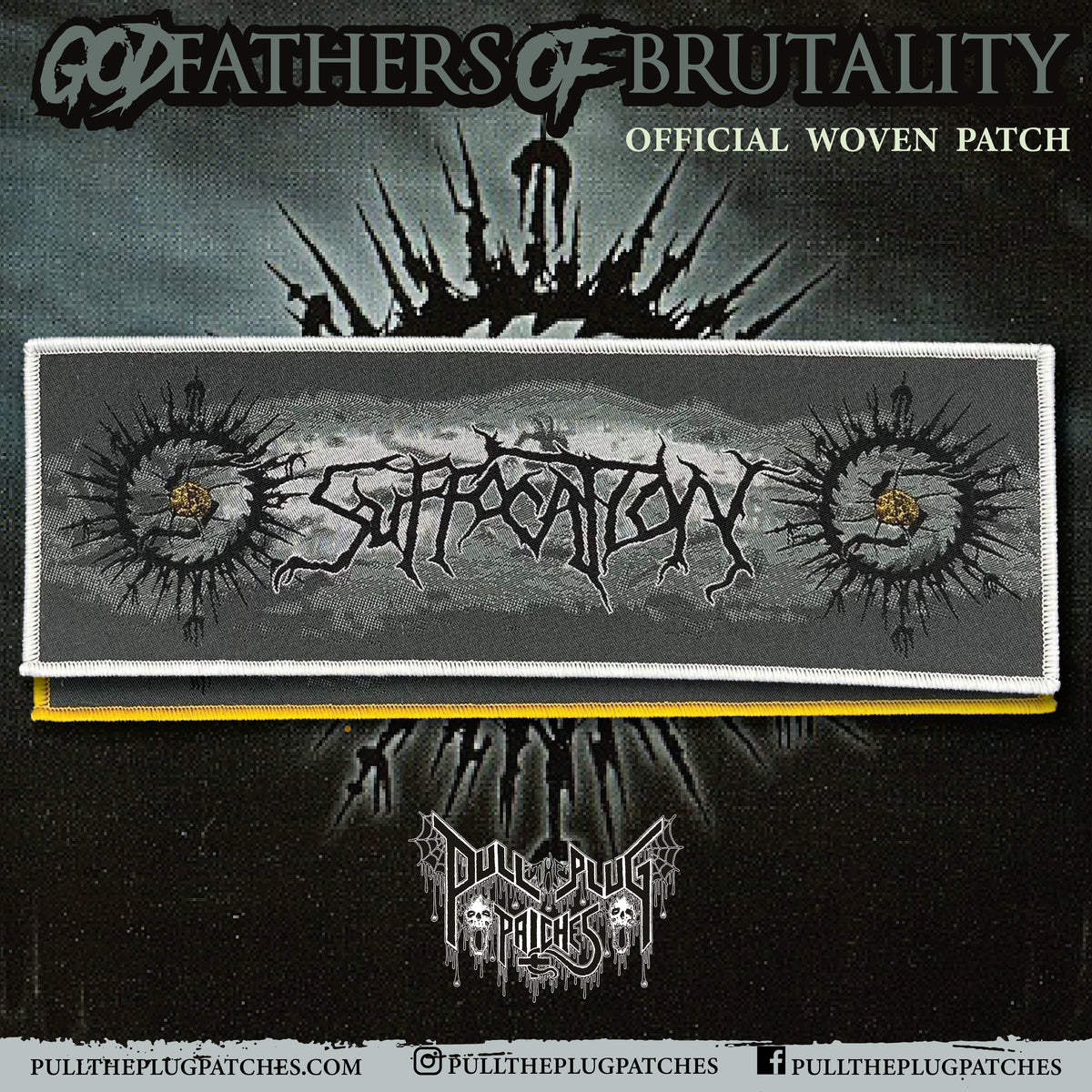 Suffocation - Suffocation - Strip Patch – Pull The Plug Patches