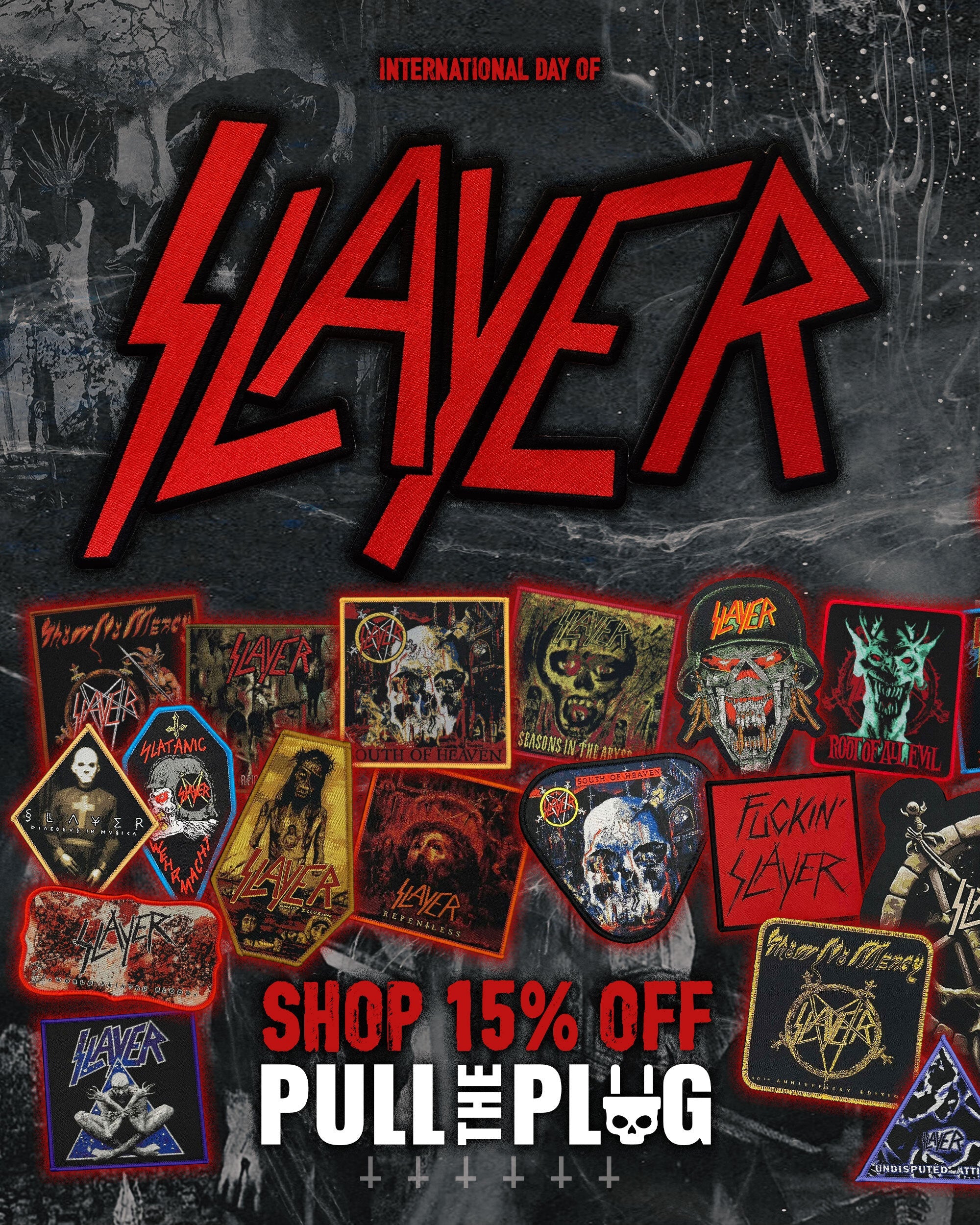 Slayer – Pull The Plug Patches