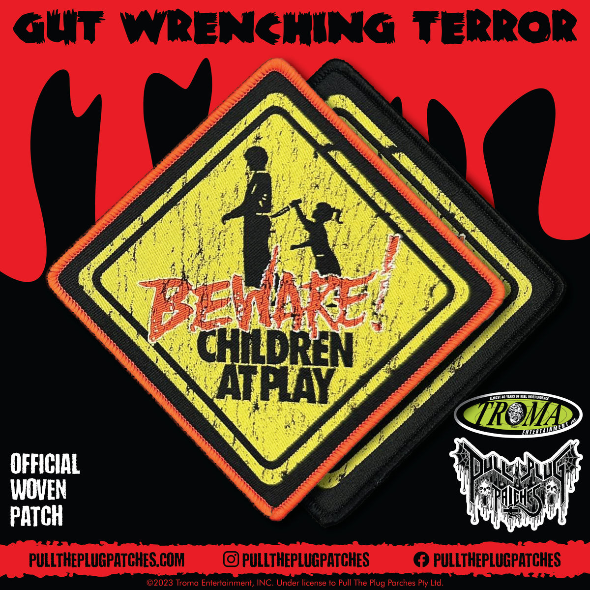 Beware! Children At Play – Pull The Plug Patches
