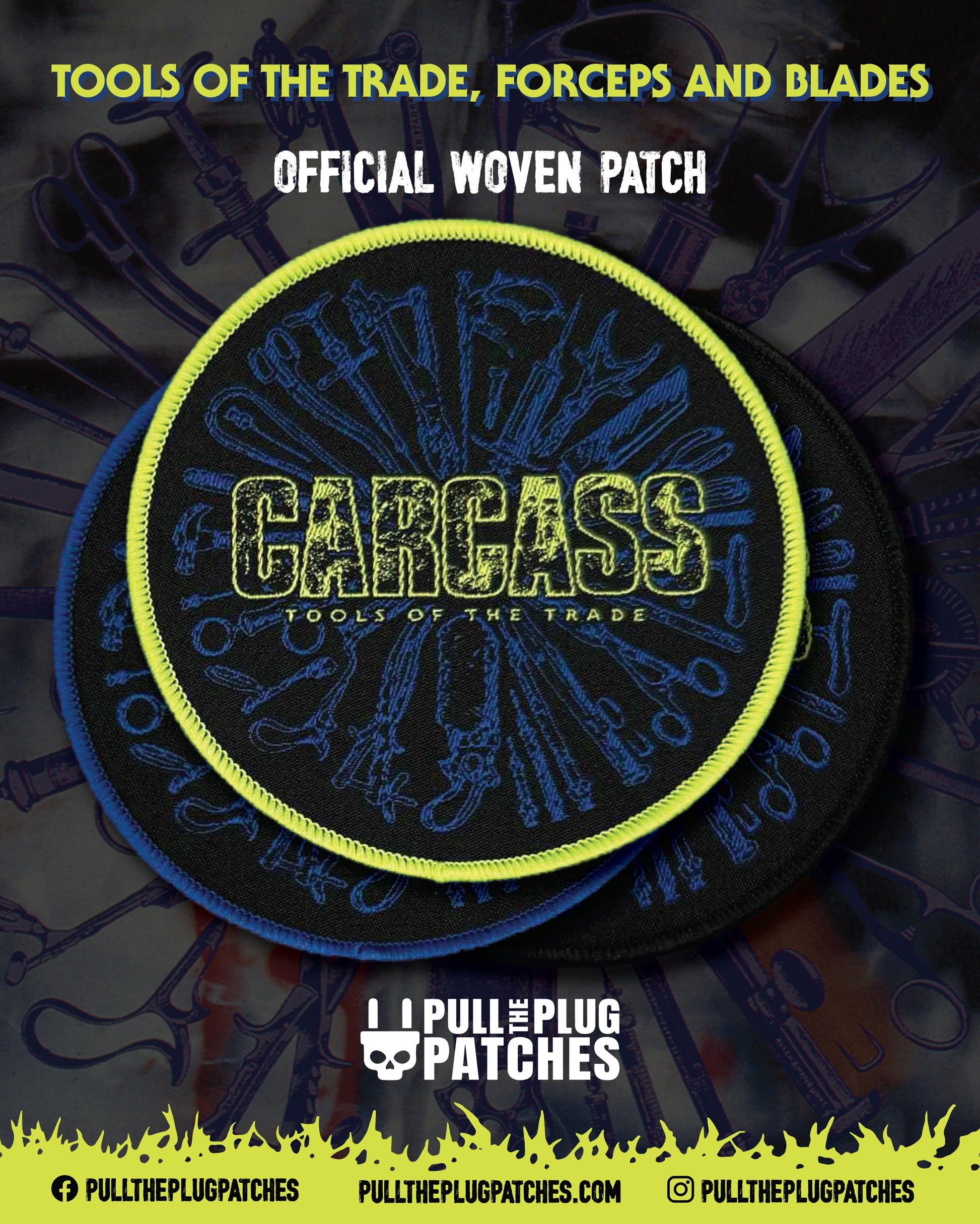 Carcass - Tools Of The Trade - Patch – Pull The Plug Patches