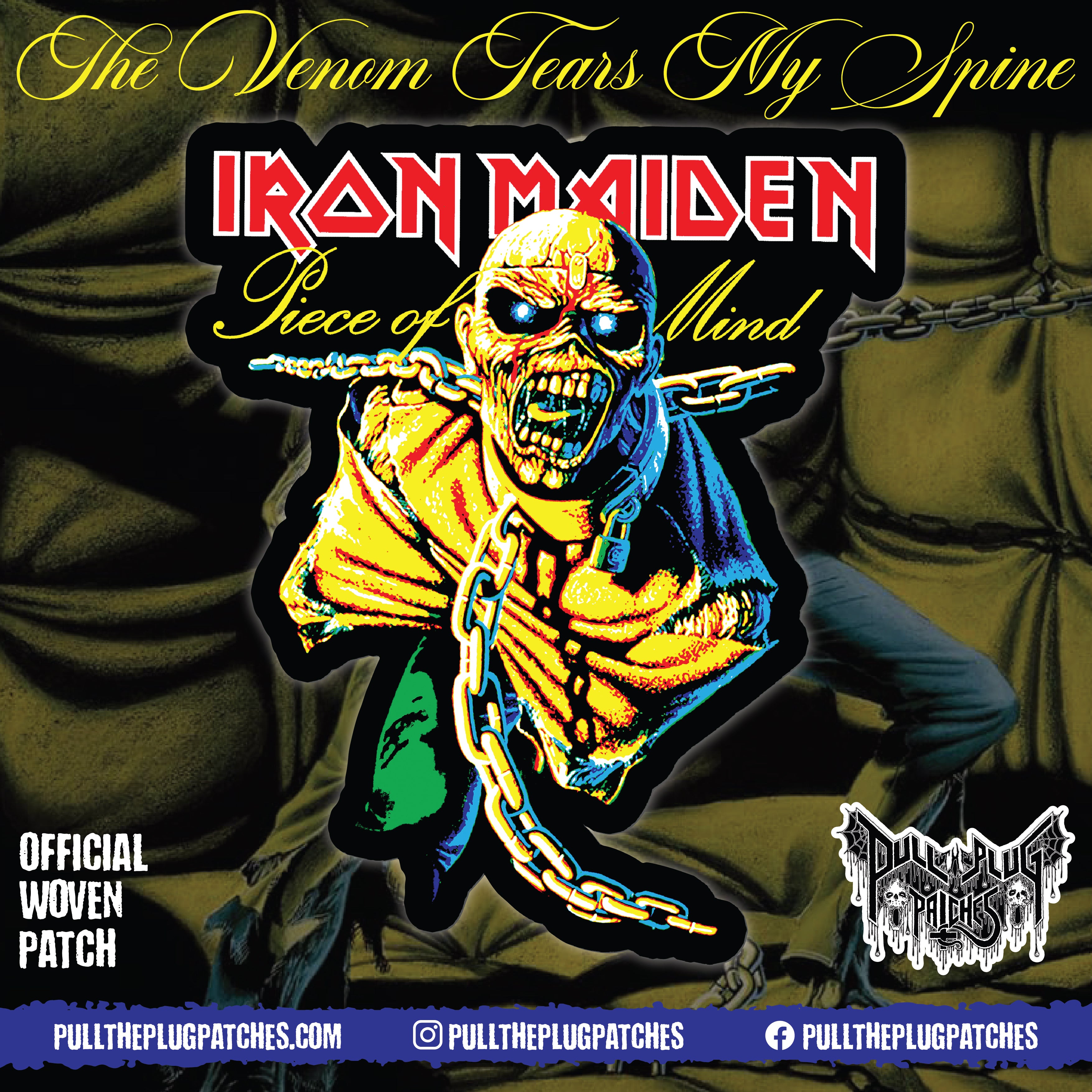 Iron Maiden - Piece Of Mind - Oversize Patch – Pull The Plug Patches