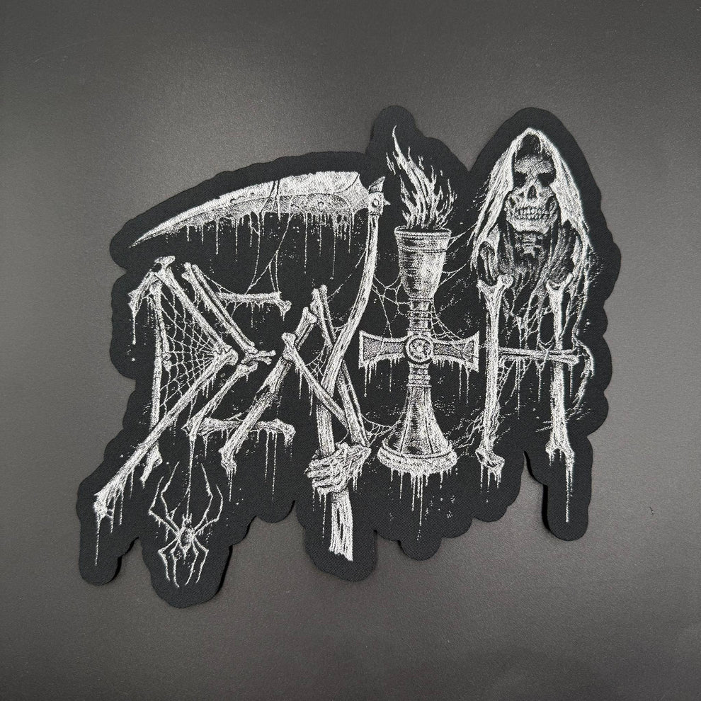 Death - Riddickart Logo - Oversize Patch – Pull The Plug Patches