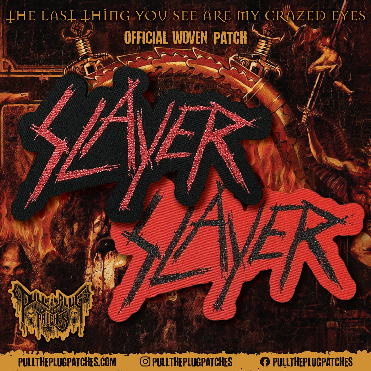 Slayer - New Logo – Pull The Plug Patches