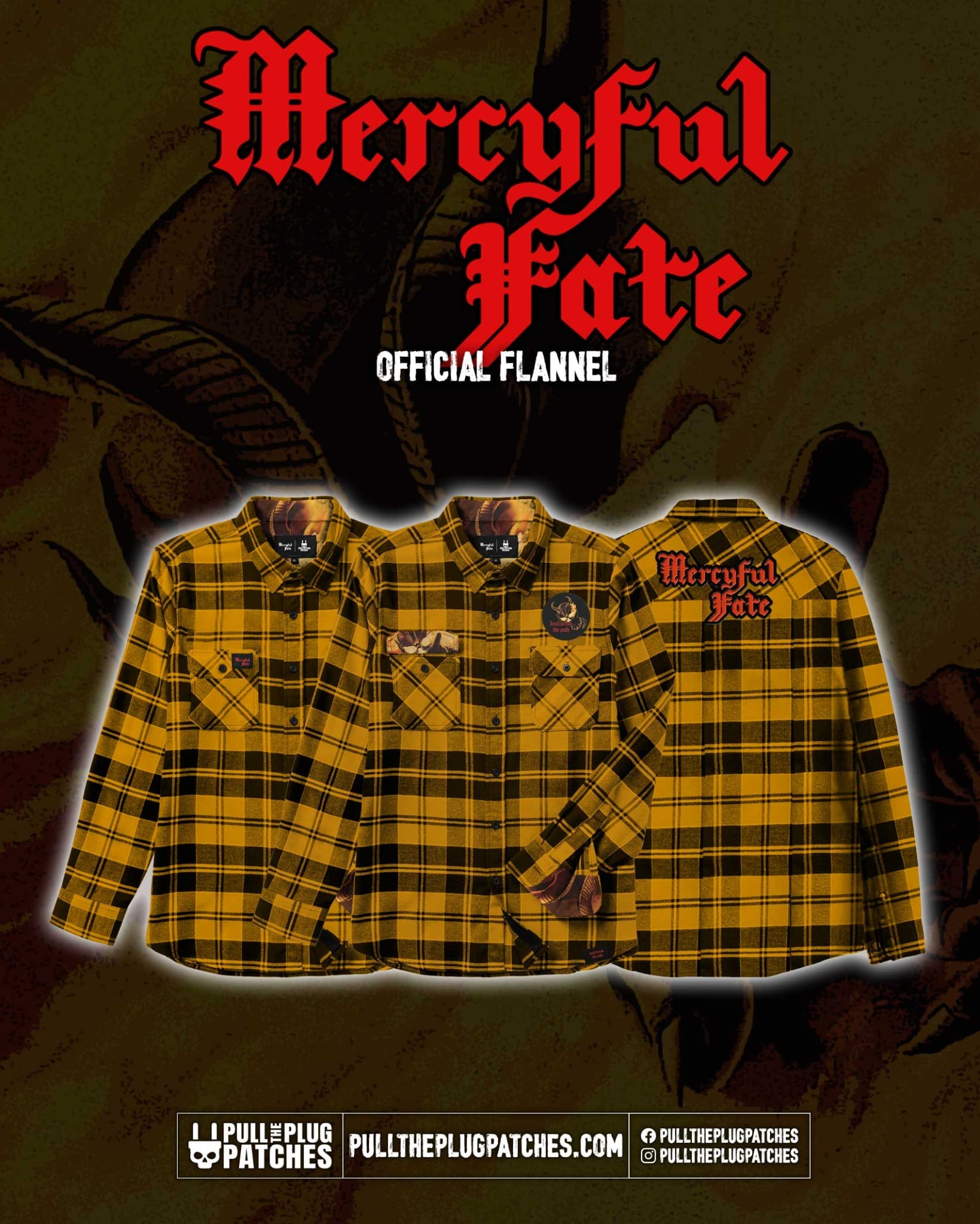 Mercyful Fate - Dont Break The Oath - Flannel Shirt – Pull The Plug Patches