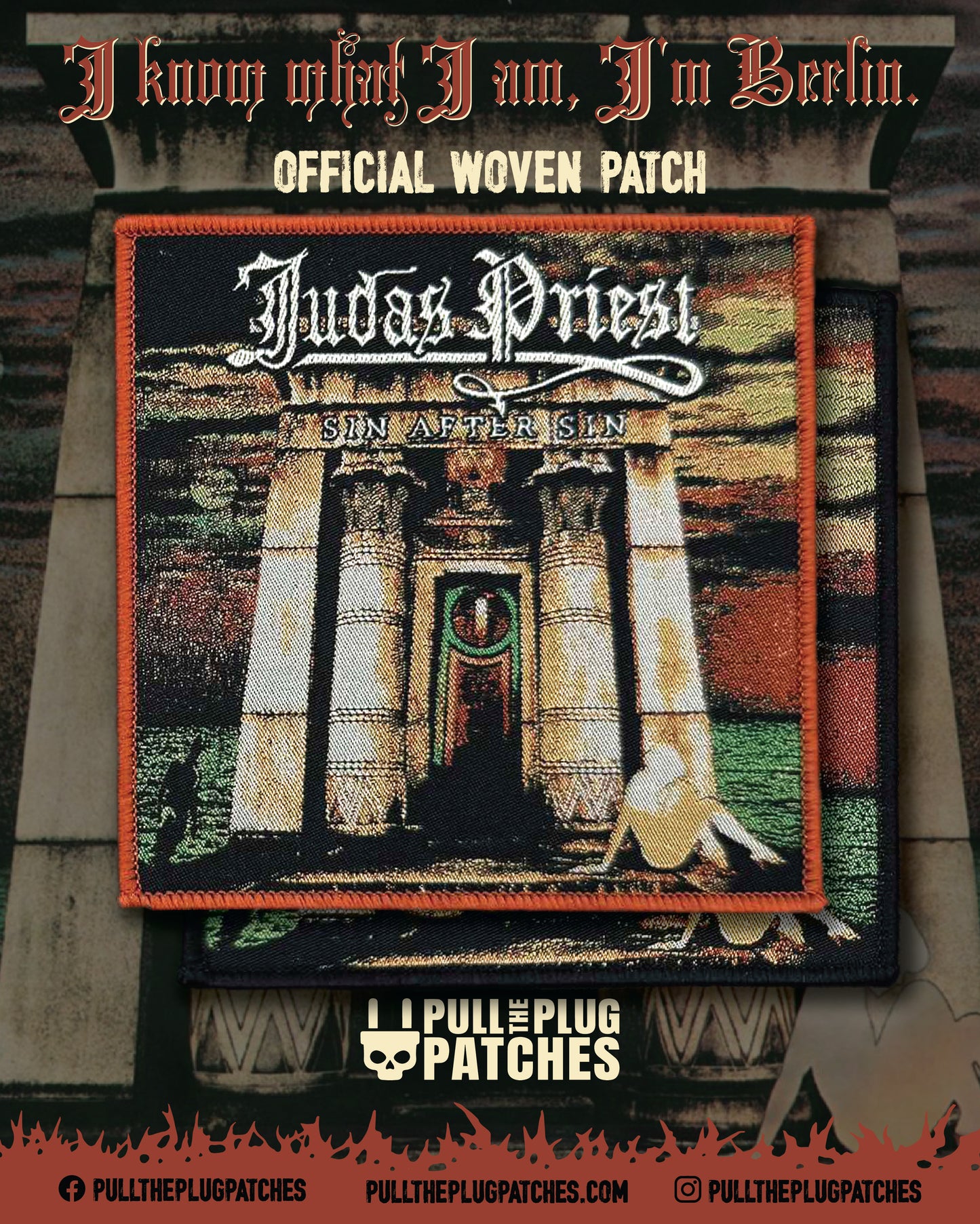 Judas Priest - Sin After Sin - Square Patch – Pull The Plug Patches