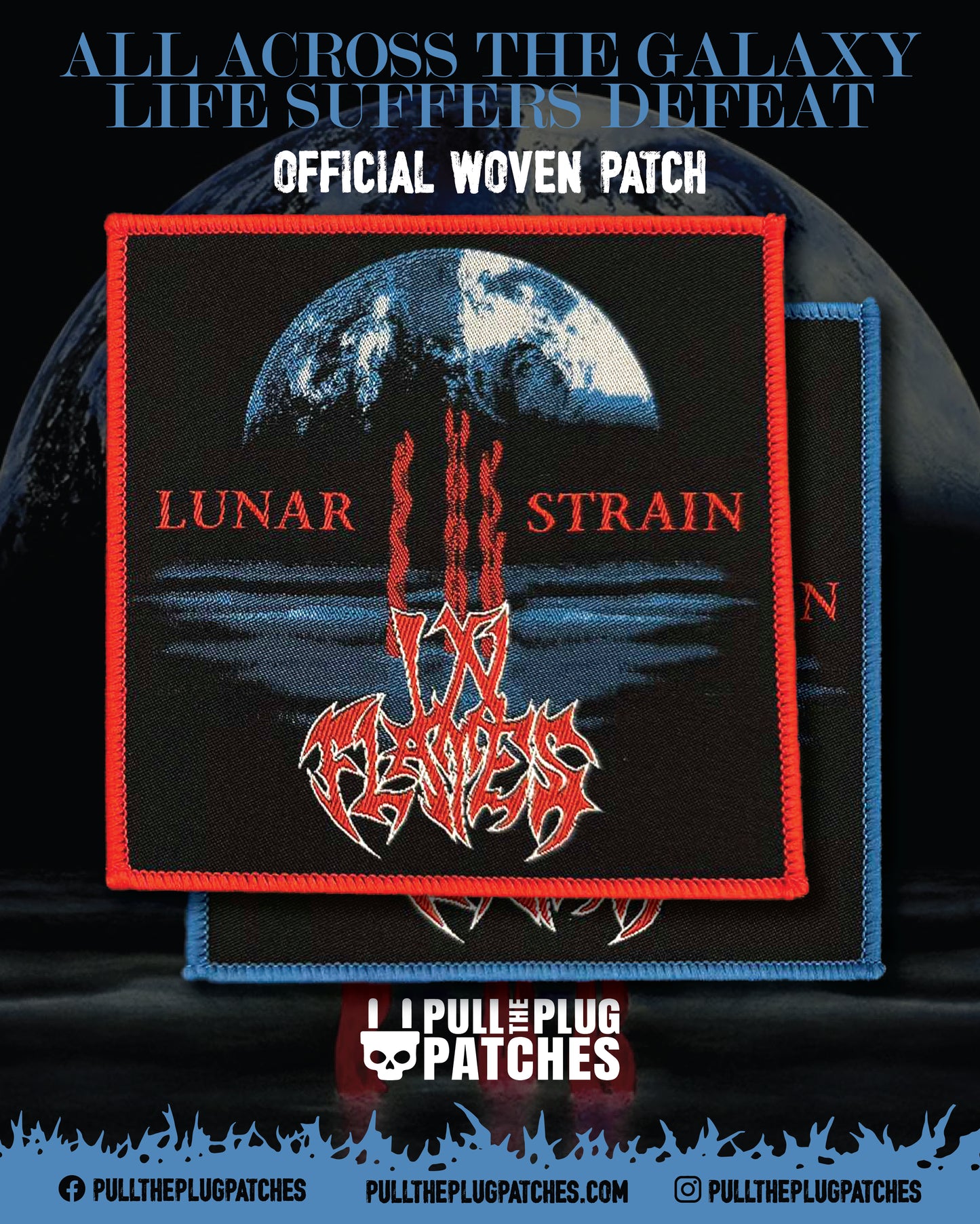 In Flames - Lunar Strain - Square Patch – Pull The Plug Patches