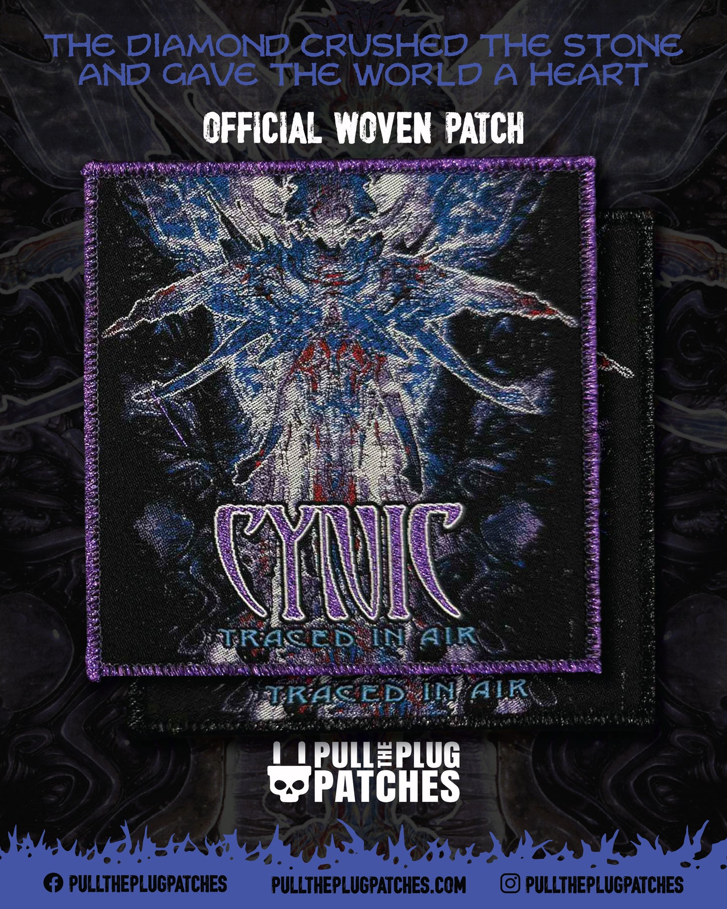 Cynic - Traced In Air - Square Patch – Pull The Plug Patches