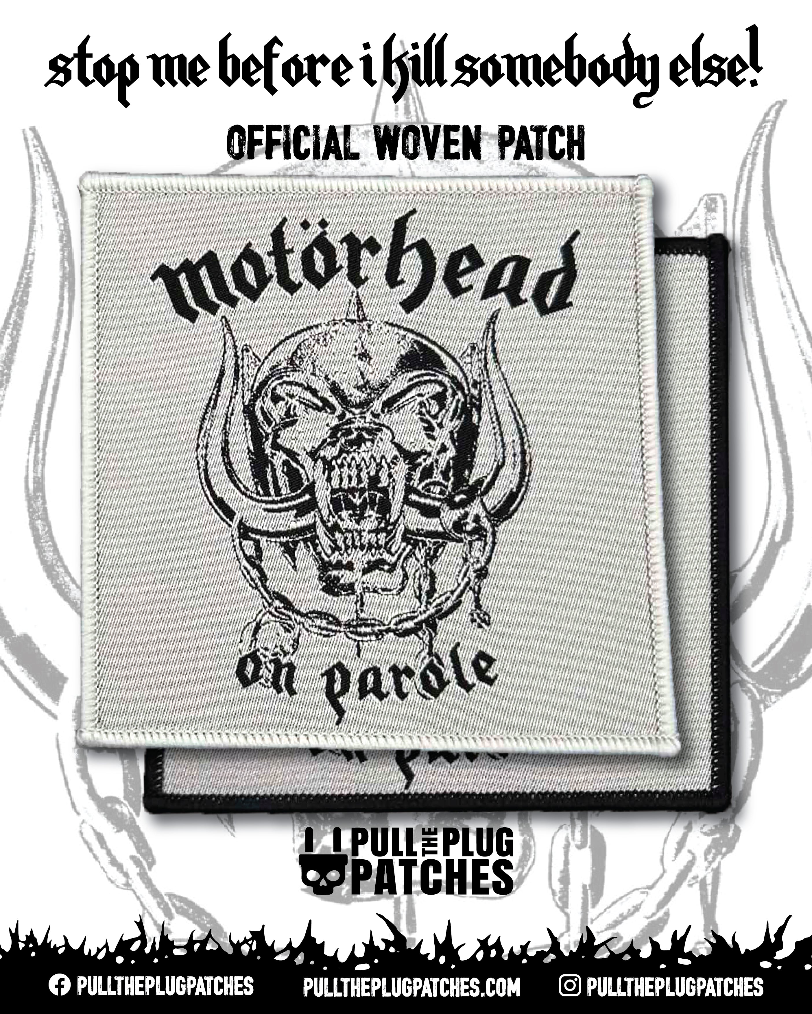 Motorhead - On Parole - Square Patch – Pull The Plug Patches
