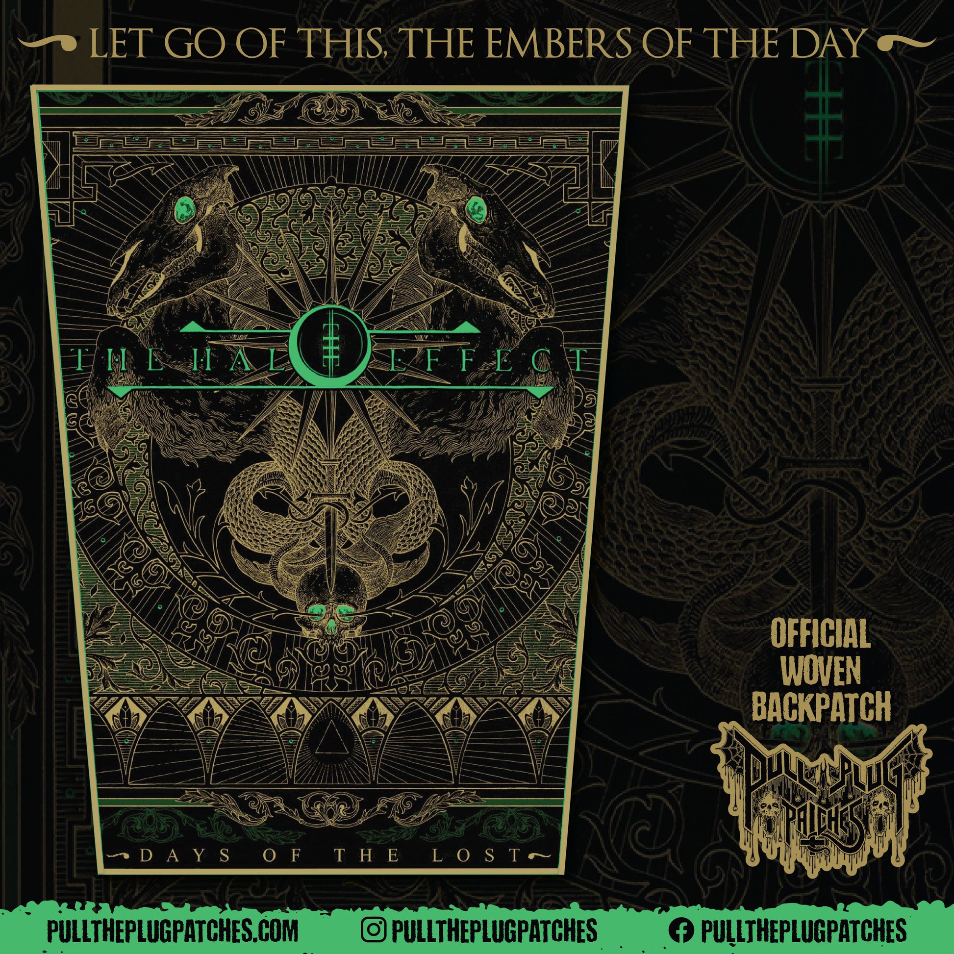 The Halo Effect - Days Of The Lost - Backpatch – Pull The Plug Patches