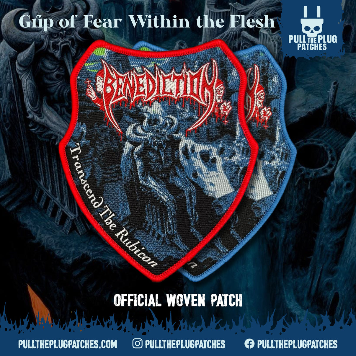 Benediction - Transcend The Rubicon - Patch – Pull The Plug Patches