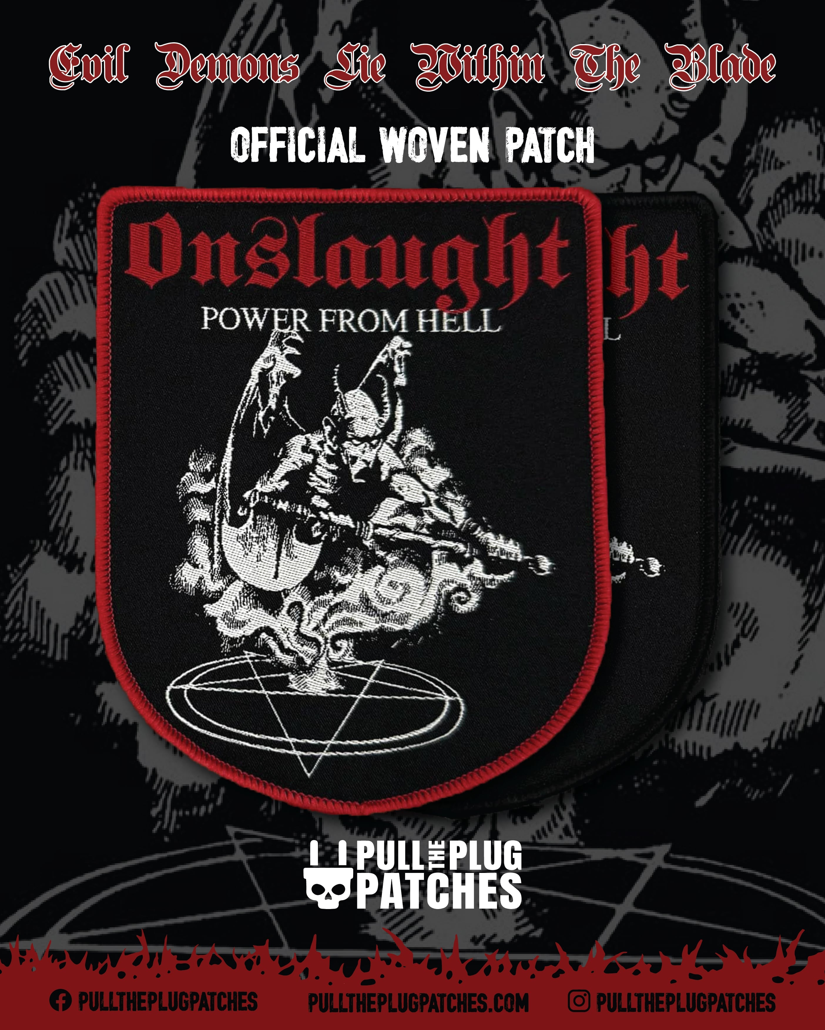 Onslaught - Power From Hell - Patch – Pull The Plug Patches