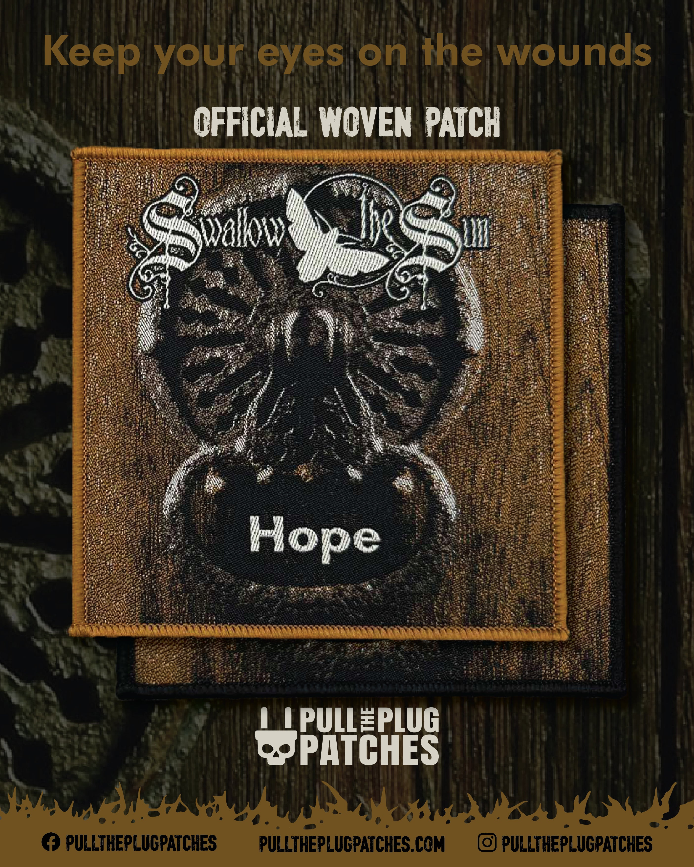 Swallow The Sun - Hope - Square Patch – Pull The Plug Patches