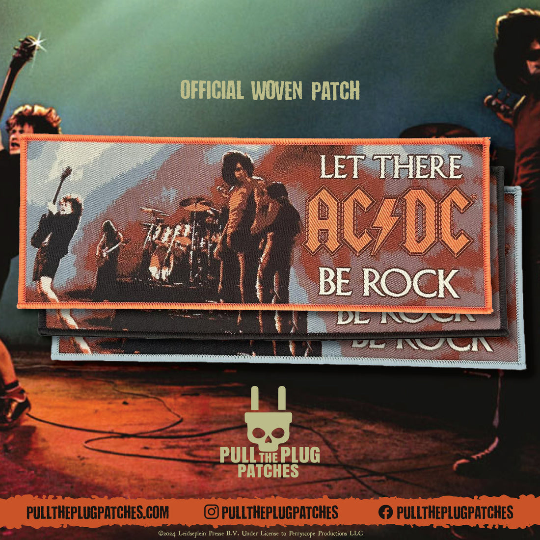 AC/DC - Let There Be Rock - Strip Patch – Pull The Plug Patches