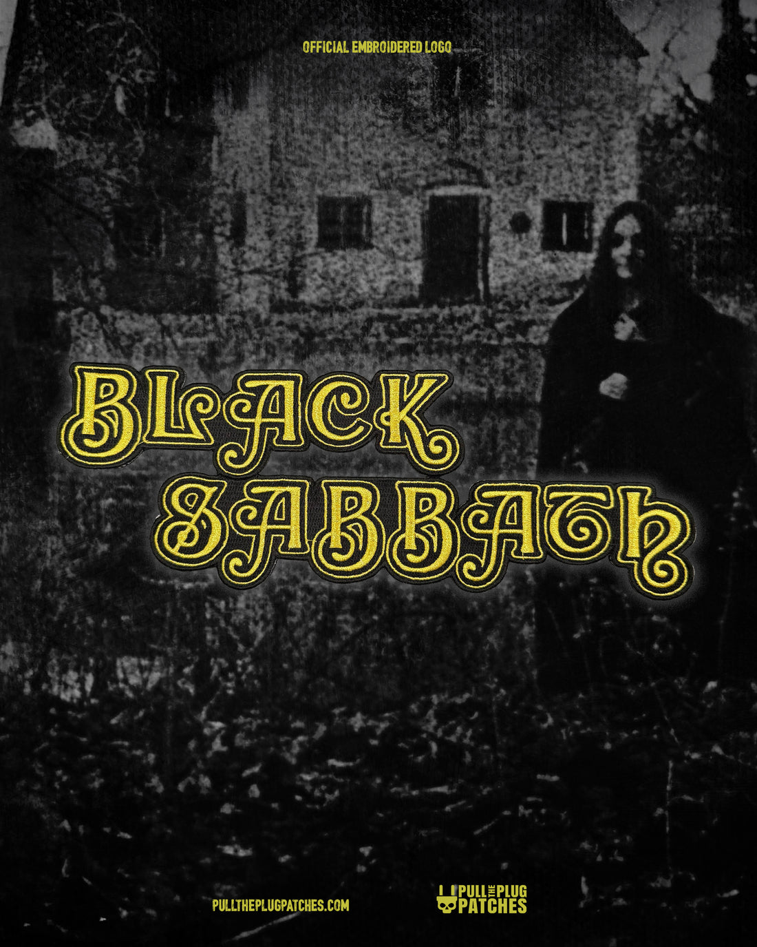 Black Sabbath - Gold - Embroidered Rocker Style Logo – Pull The Plug ...