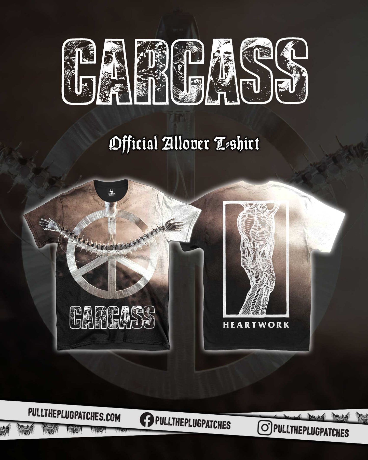 Carcass - Heartwork - All-Over Shirt – Pull The Plug Patches