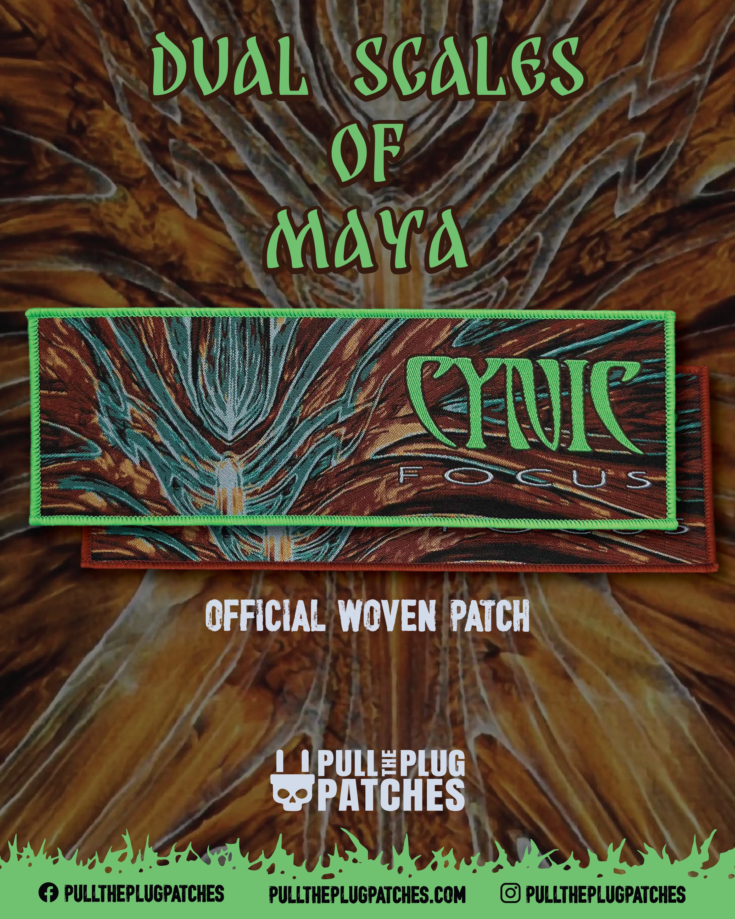 Cynic - Focus - Strip Patch – Pull The Plug Patches