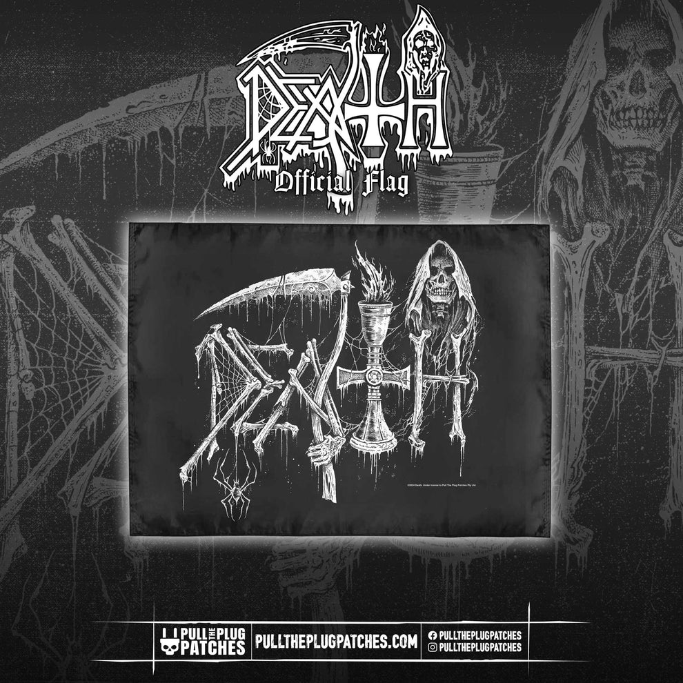 Death - Riddickart Logo - Flag – Pull The Plug Patches