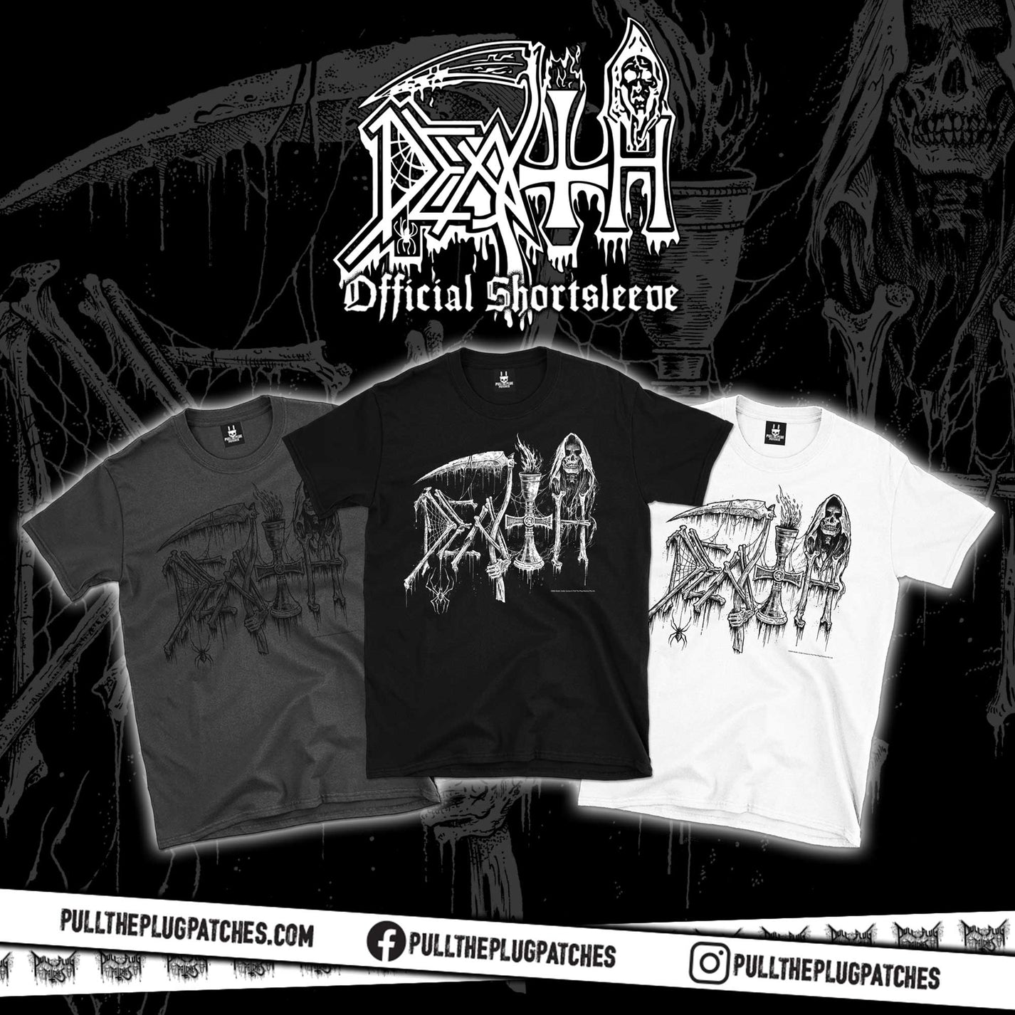 Death - Riddickart Logo - Shortsleeve Shirt – Pull The Plug Patches