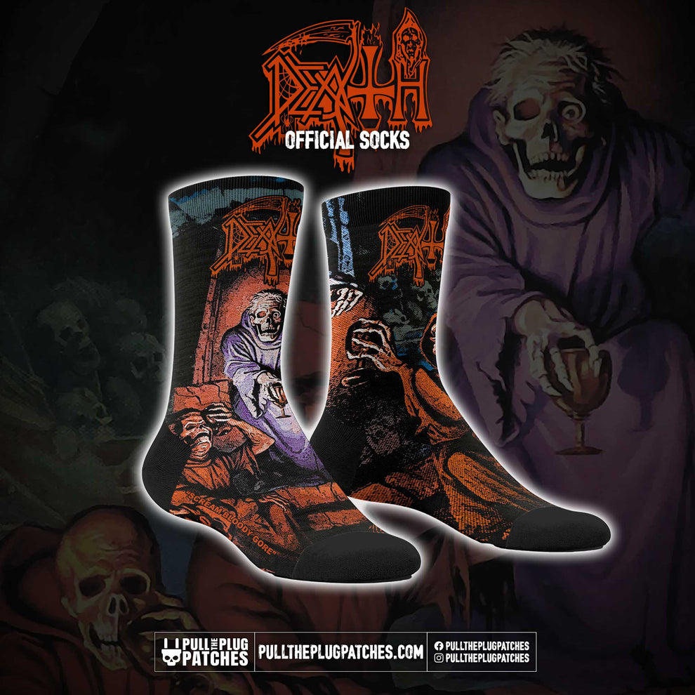 Death - Scream Bloody Gore - Socks – Pull The Plug Patches