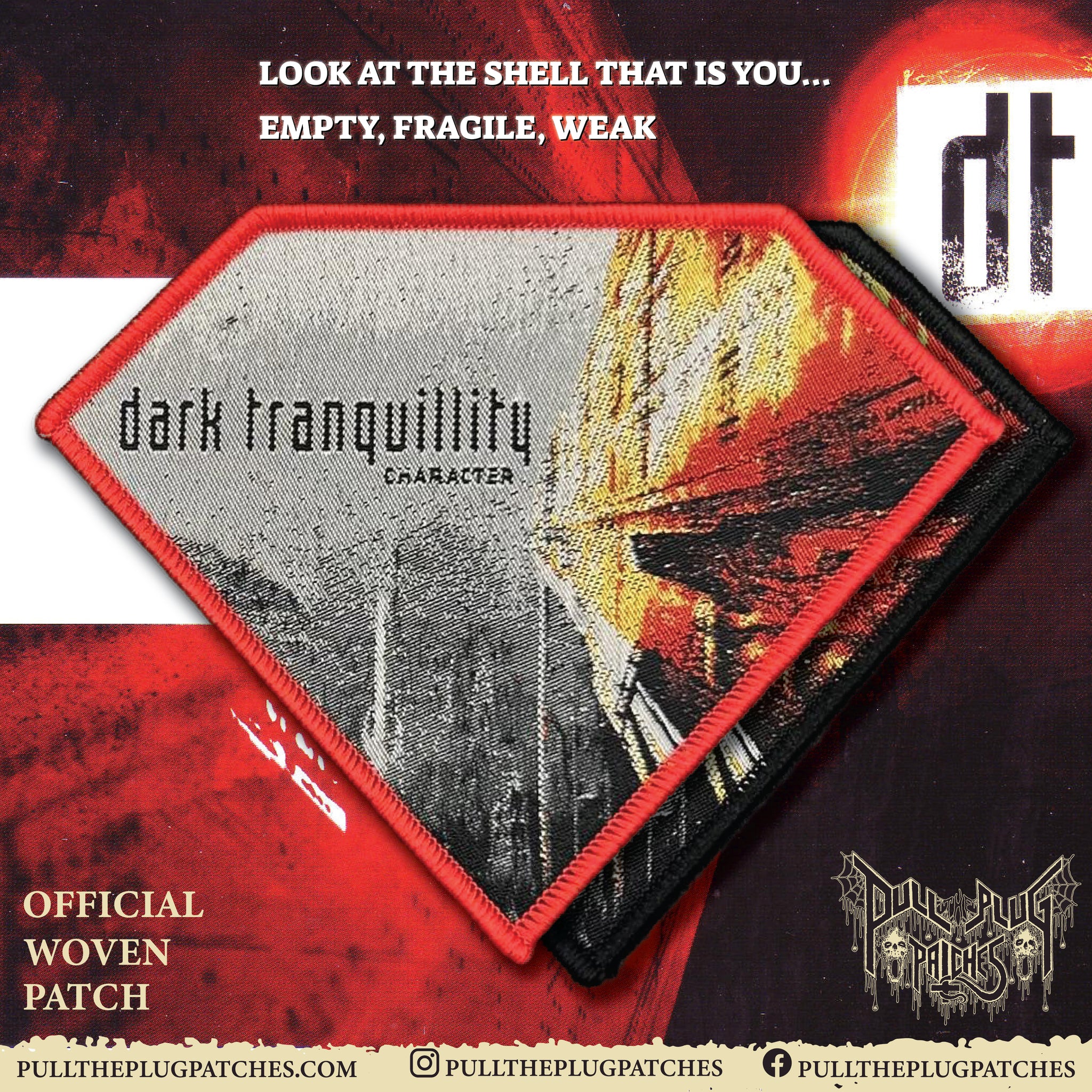 Dark Tranquillity - Character – Pull The Plug Patches