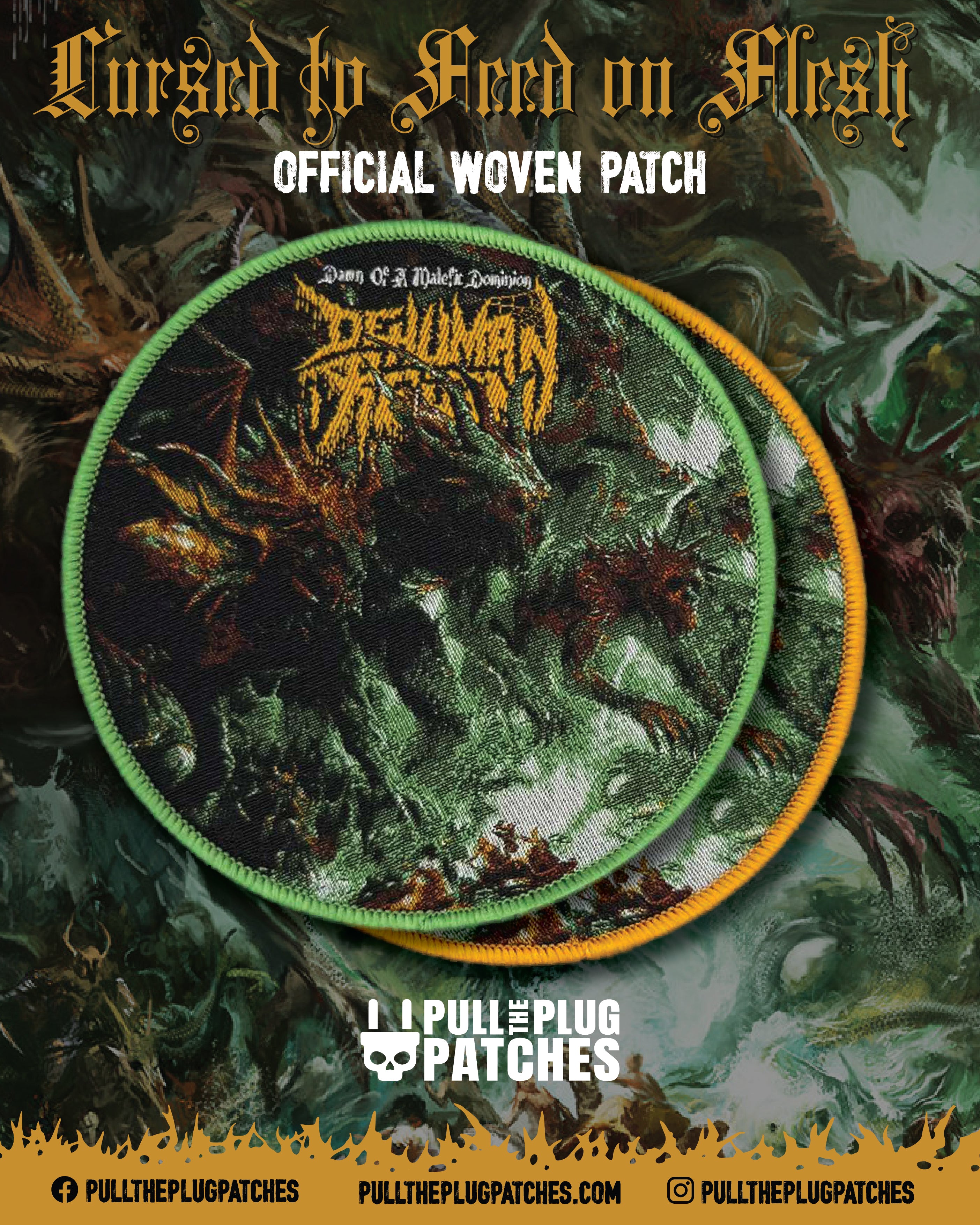 Dehuman Reign - Dawn of a Malefic Dominion - Patch – Pull The Plug Patches