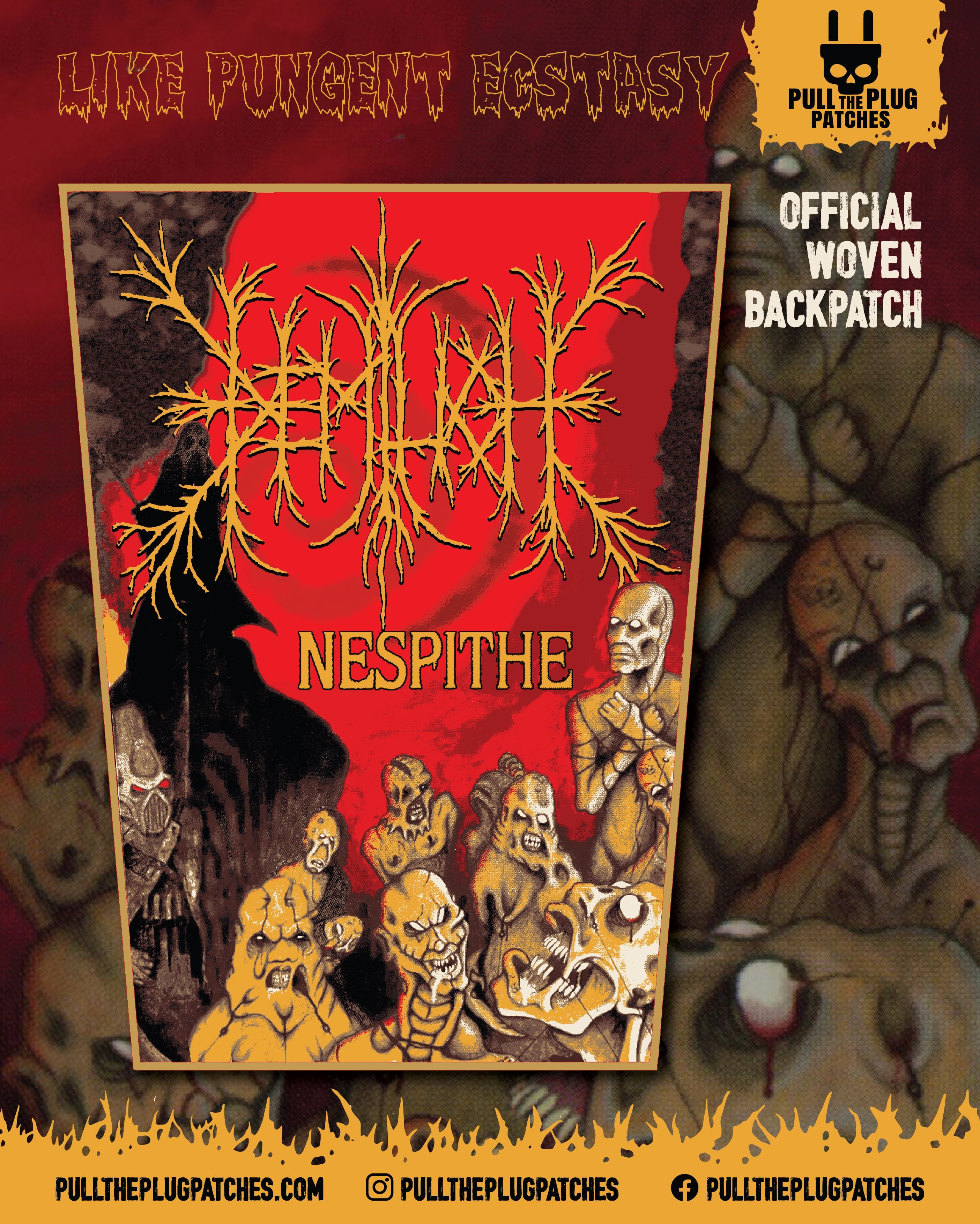 Demilich - Nespithe - Backpatch – Pull The Plug Patches