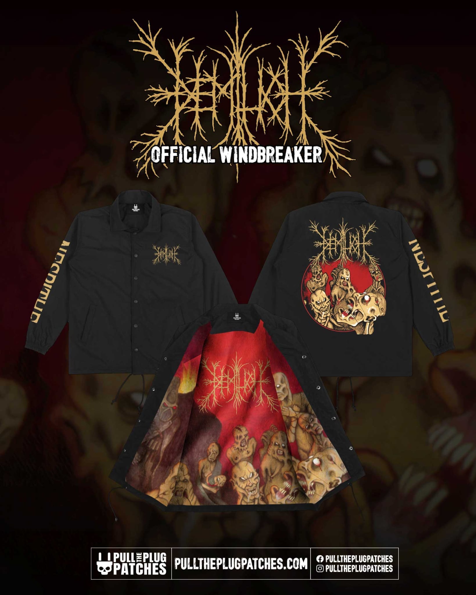 Demilich - Nespithe - Windbreaker – Pull The Plug Patches