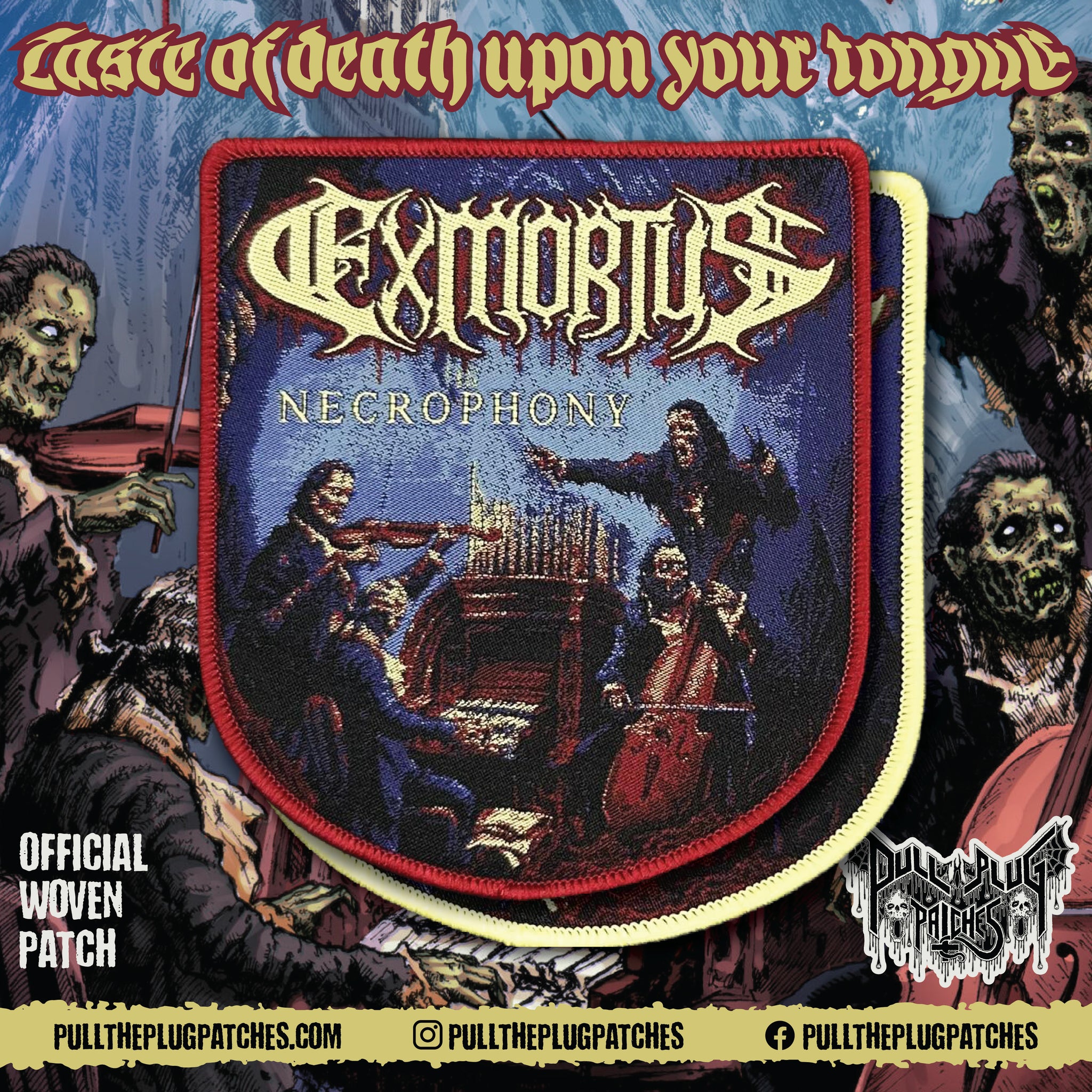 Exmortus - Necrophony – Pull The Plug Patches
