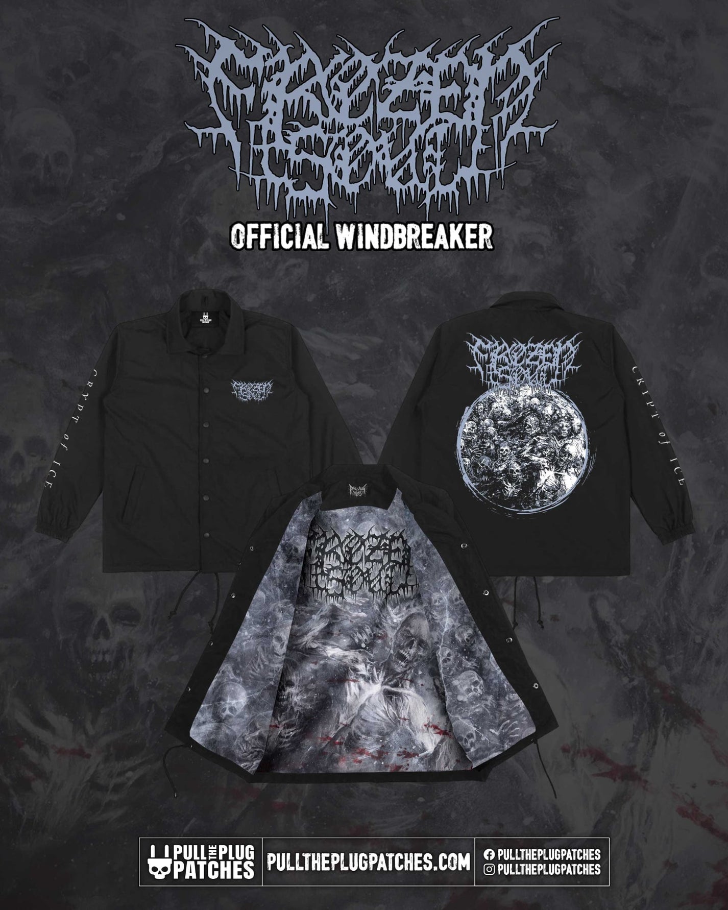 Frozen Soul - Crypt Of Ice - Windbreaker – Pull The Plug Patches