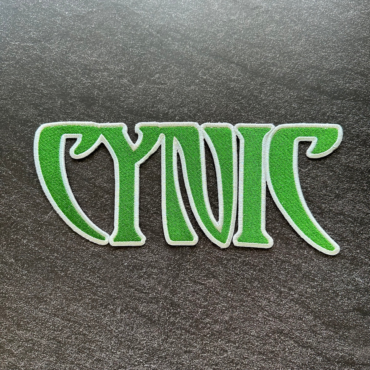 Cynic - Green - Embroidered Rocker Style Logo – Pull The Plug Patches