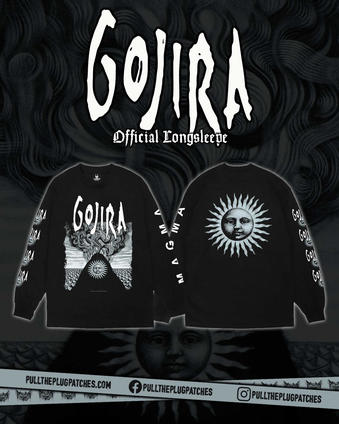 Gojira - Magma - Longsleeve Shirt – Pull The Plug Patches