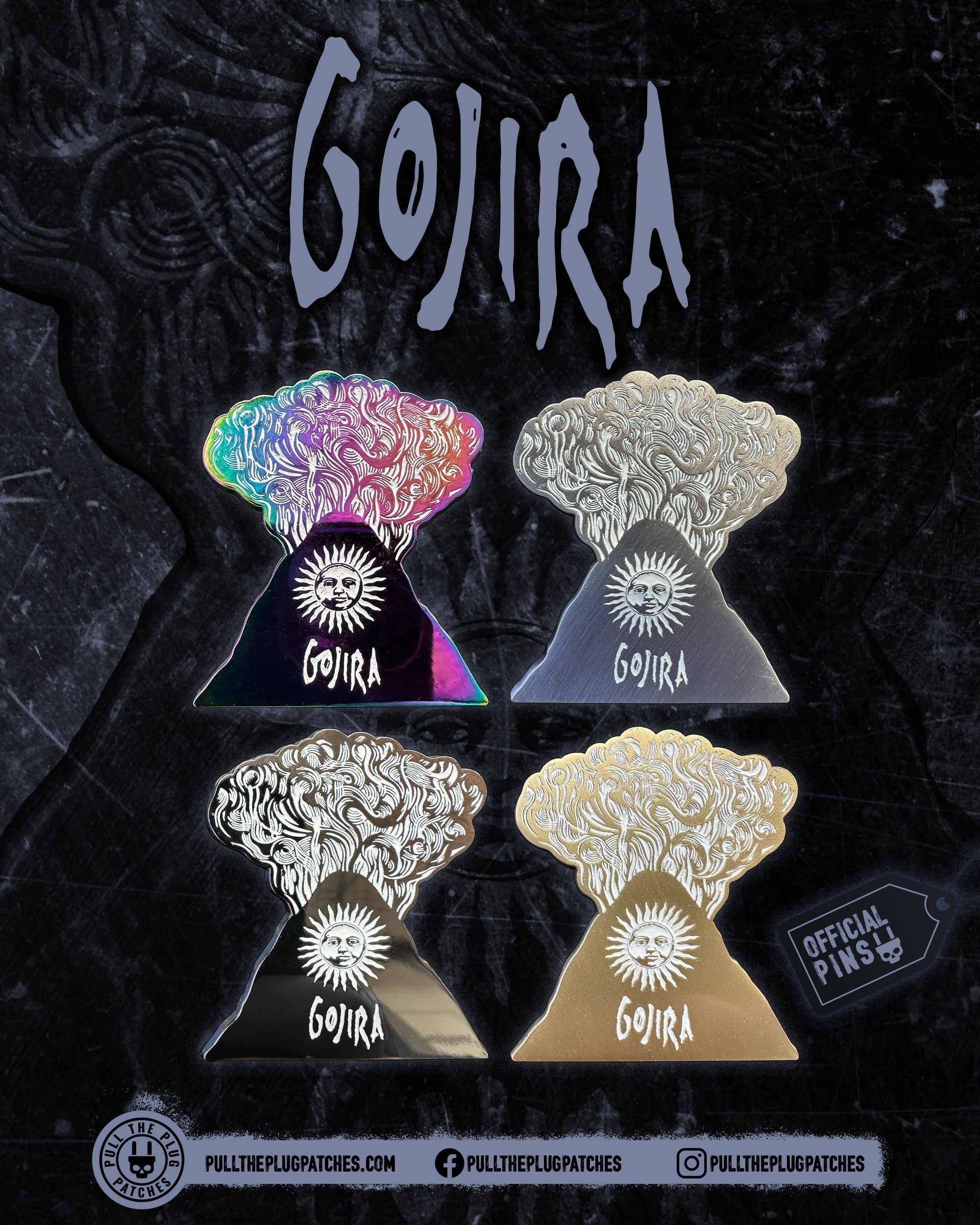 Gojira - Magma - Pin – Pull The Plug Patches