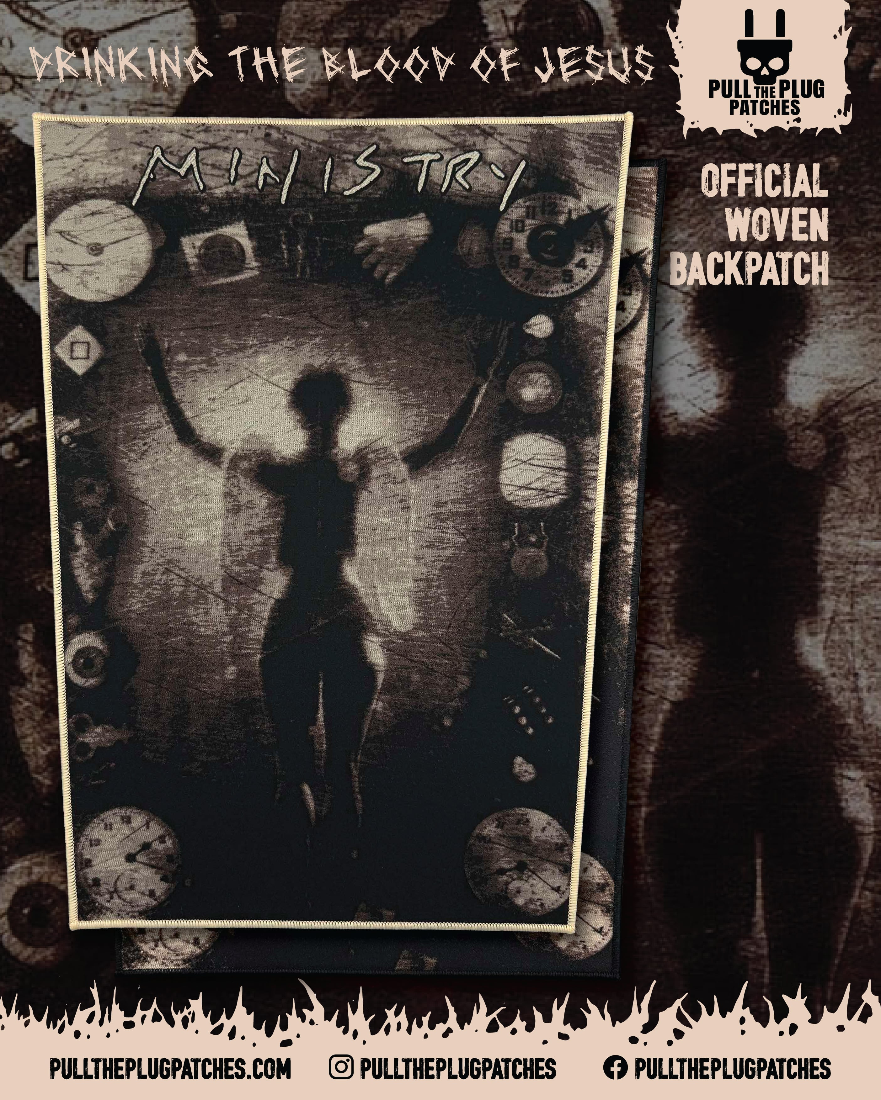 Ministry - Psalm 69 - Backpatch – Pull The Plug Patches