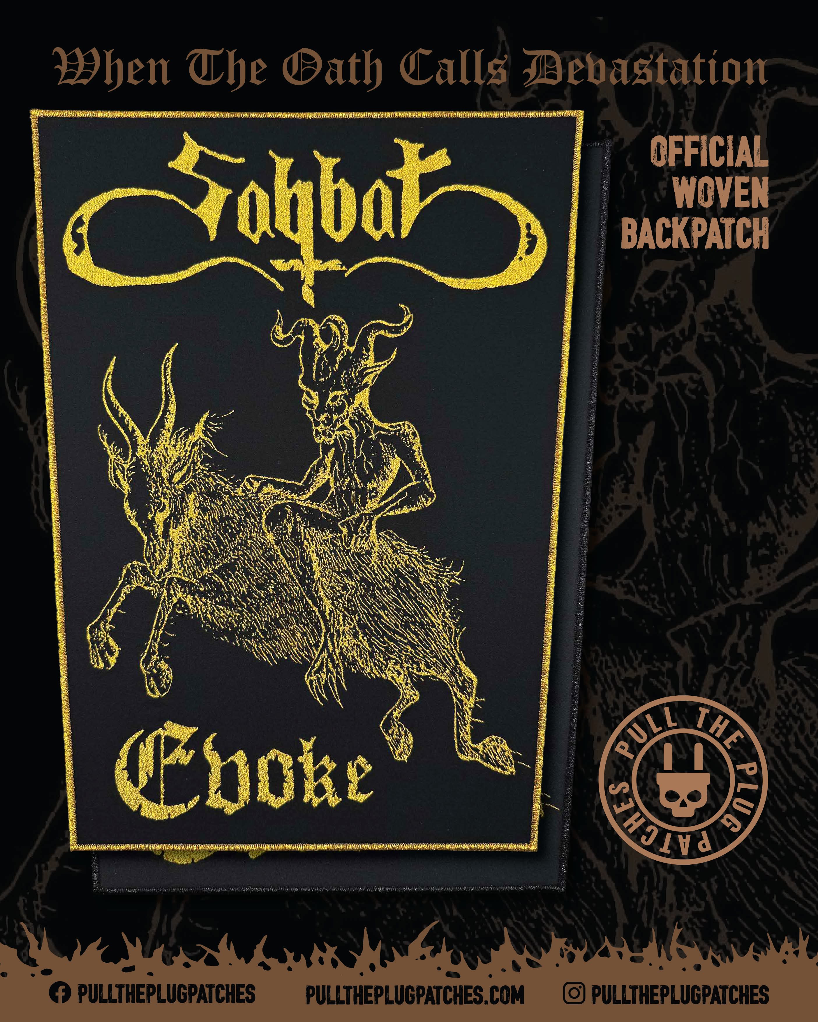 Sabbat - Evoke - Backpatch – Pull The Plug Patches