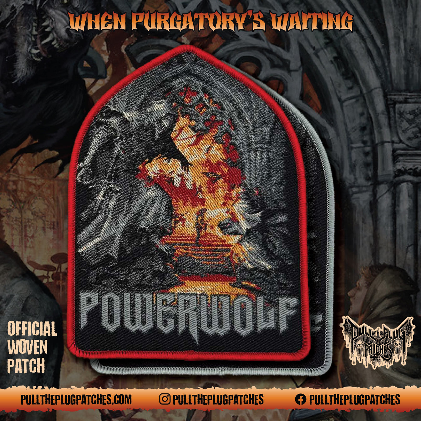Powerwolf - Purgatory's Waiting - Patch – Pull The Plug Patches