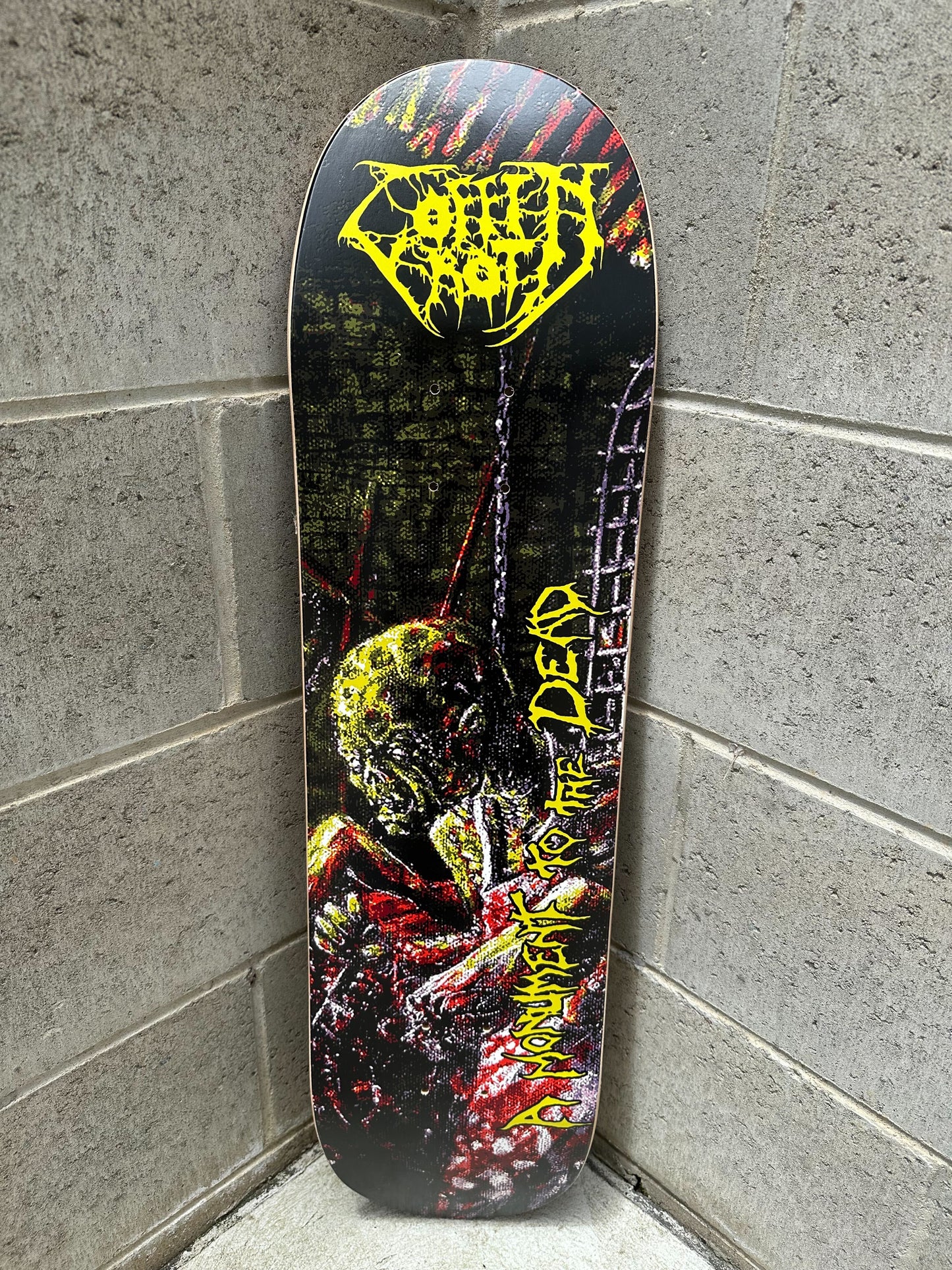 Coffin Rot - A Monument To The Dead - Skateboard – Pull The Plug Patches