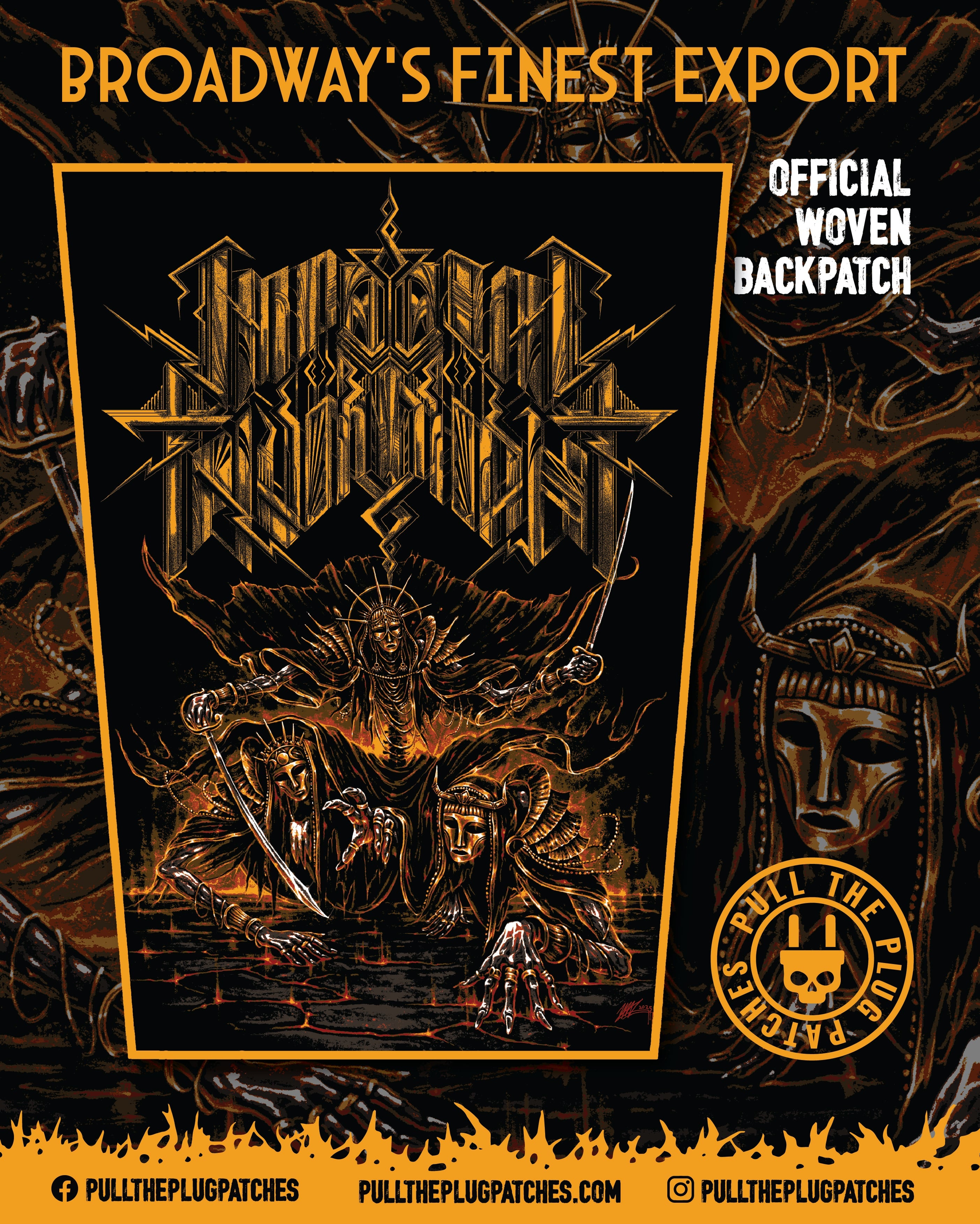 Imperial Triumphant - Gomorrah Nouveaux - Backpatch – Pull The Plug Patches