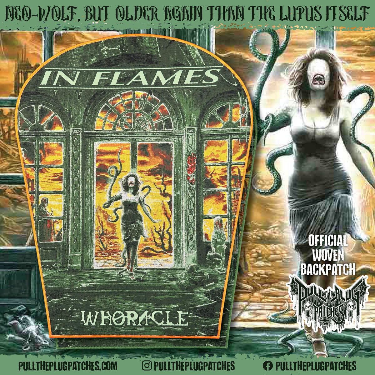 In Flames - Whoracle - Backpatch – Pull The Plug Patches